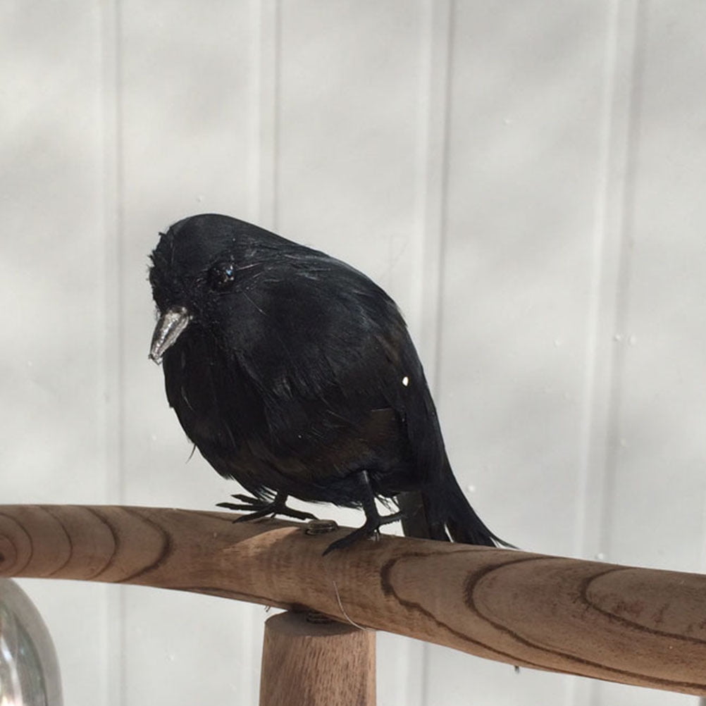 HAMPPLIES 1Pcs Black Crow Decorations Realistic Crows for - Walmart.com