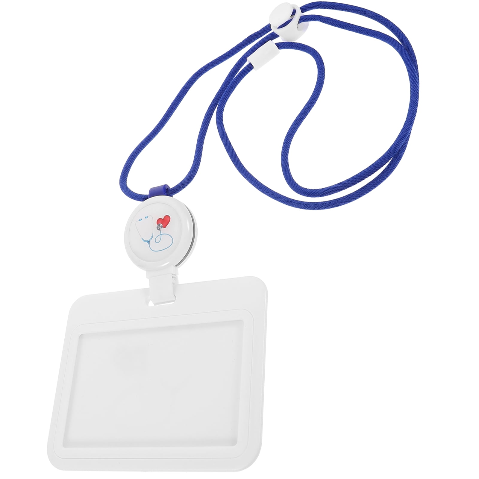 HAMPPLIES 1Pcs Blue Abs Cotton Rectangular Card Sleeve For Id Cards ...