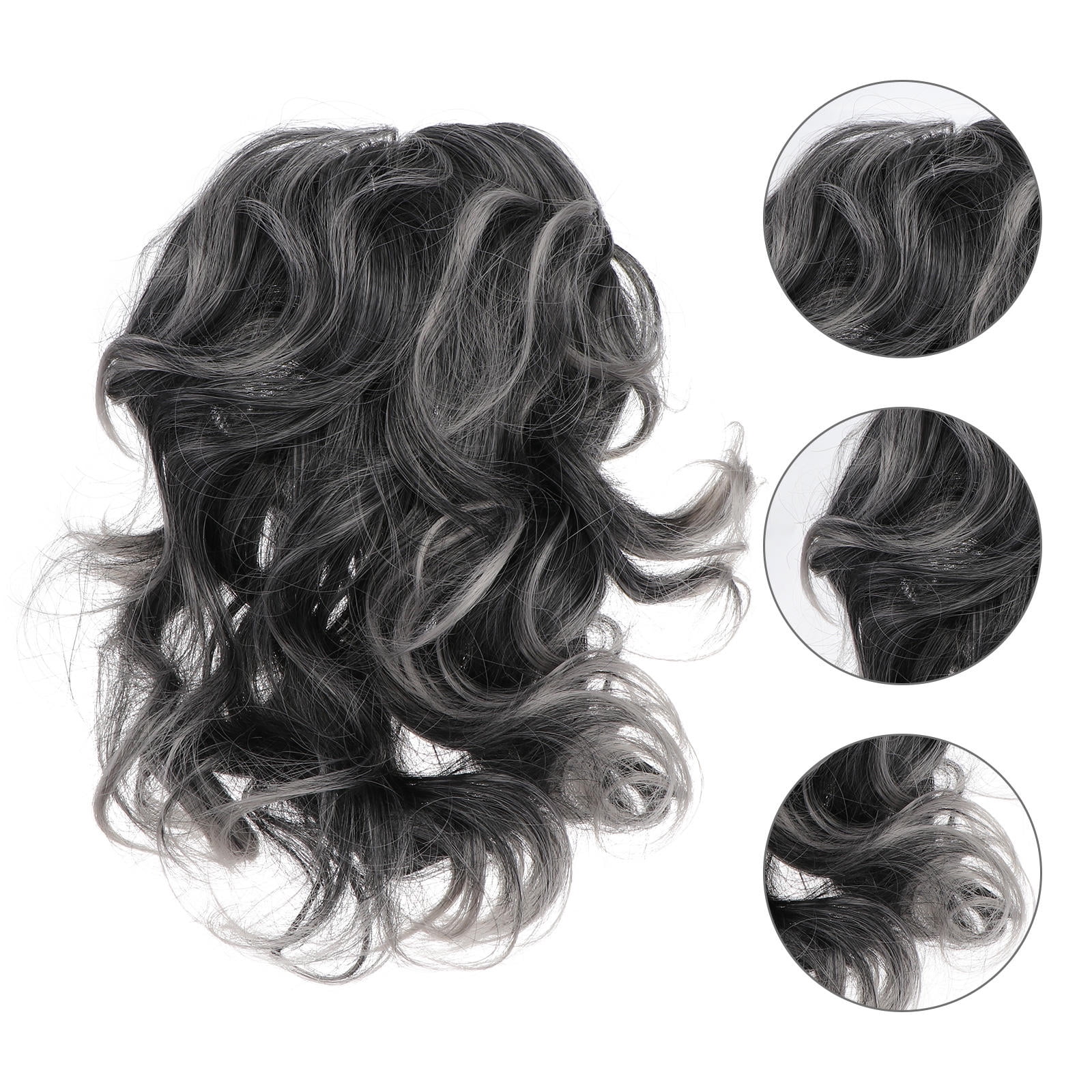 HAMPPLIES 1Pcs Hair Styling Claw Ponytail Gripper 11.8x3.9x0.2in Black Synthetic Fiber for Women ...