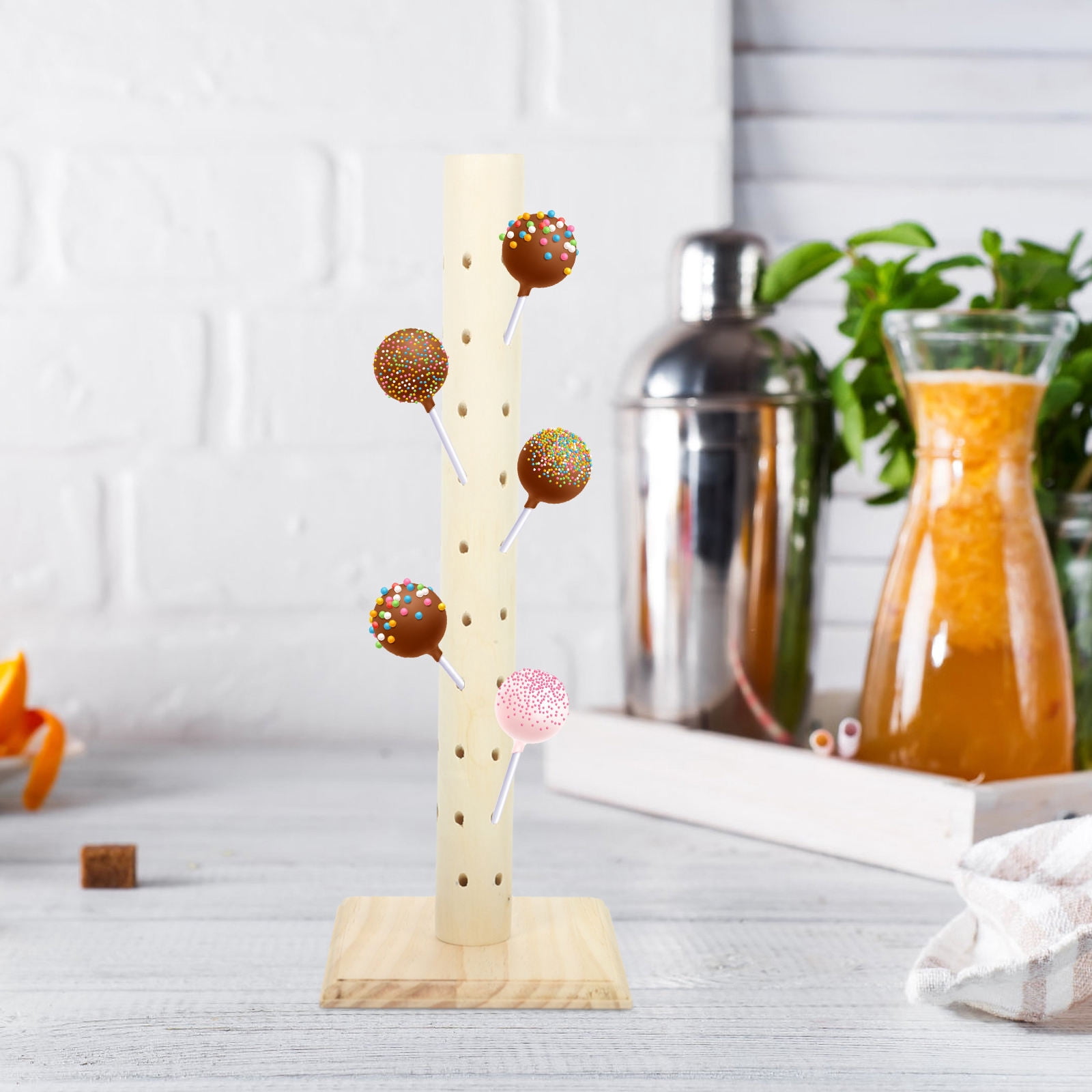 HAMPPLIES 1Pcs Lollipop Display Tree Wood Material for Dessert Bar and ...