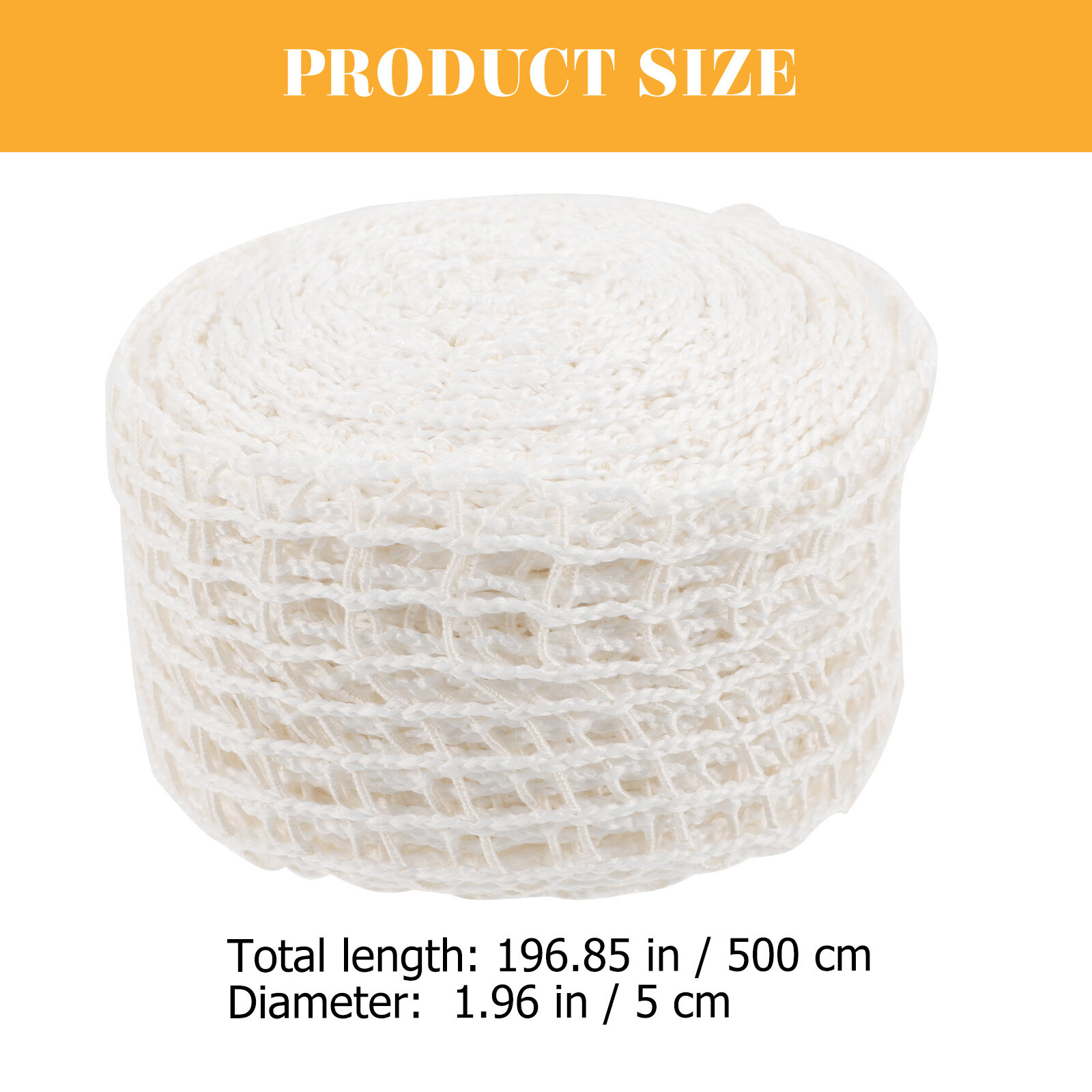 HAMPPLIES 1Pcs Meat Packaging Net White Cotton Rope for Trussing and ...