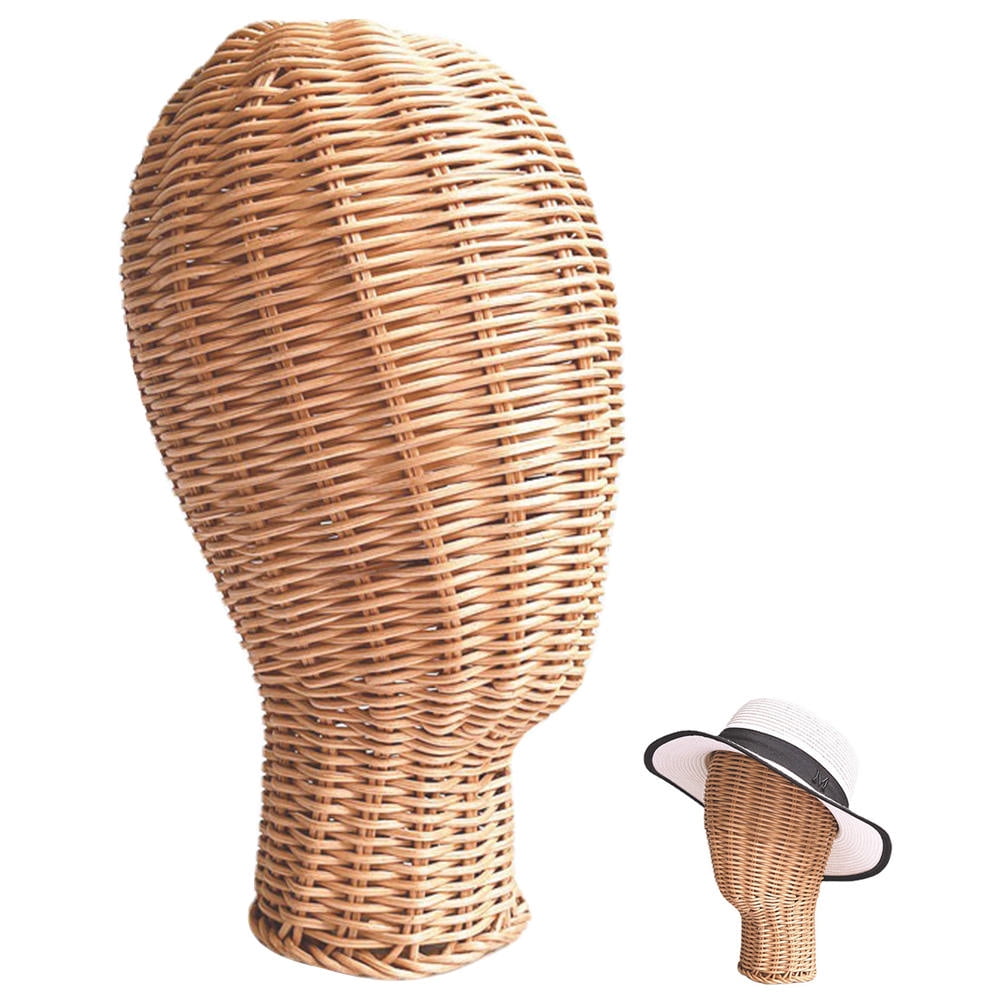 HAMPPLIES 1Pcs Wigs Display Rack Rattan Stable Base for Home Decoration ...