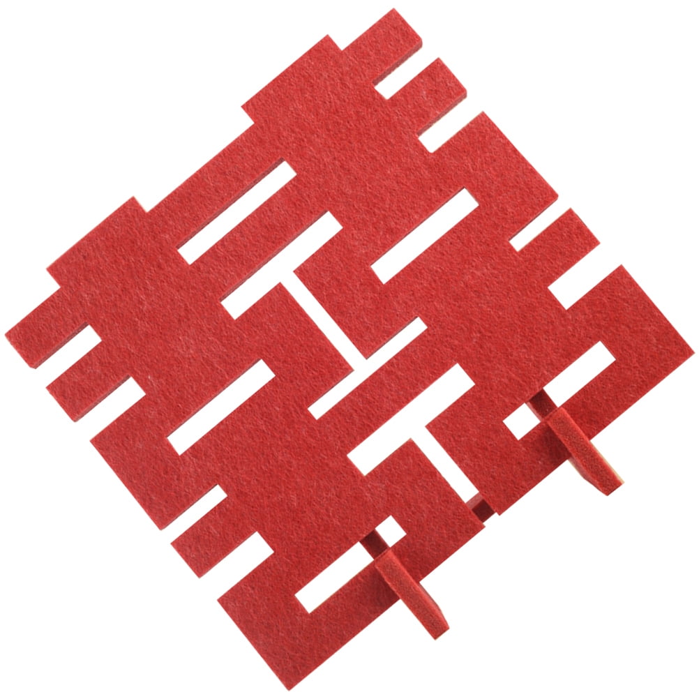 HAMPPLIES 1Pcs Xi Character Sign Square Felt Chinese Wedding Decor Red ...