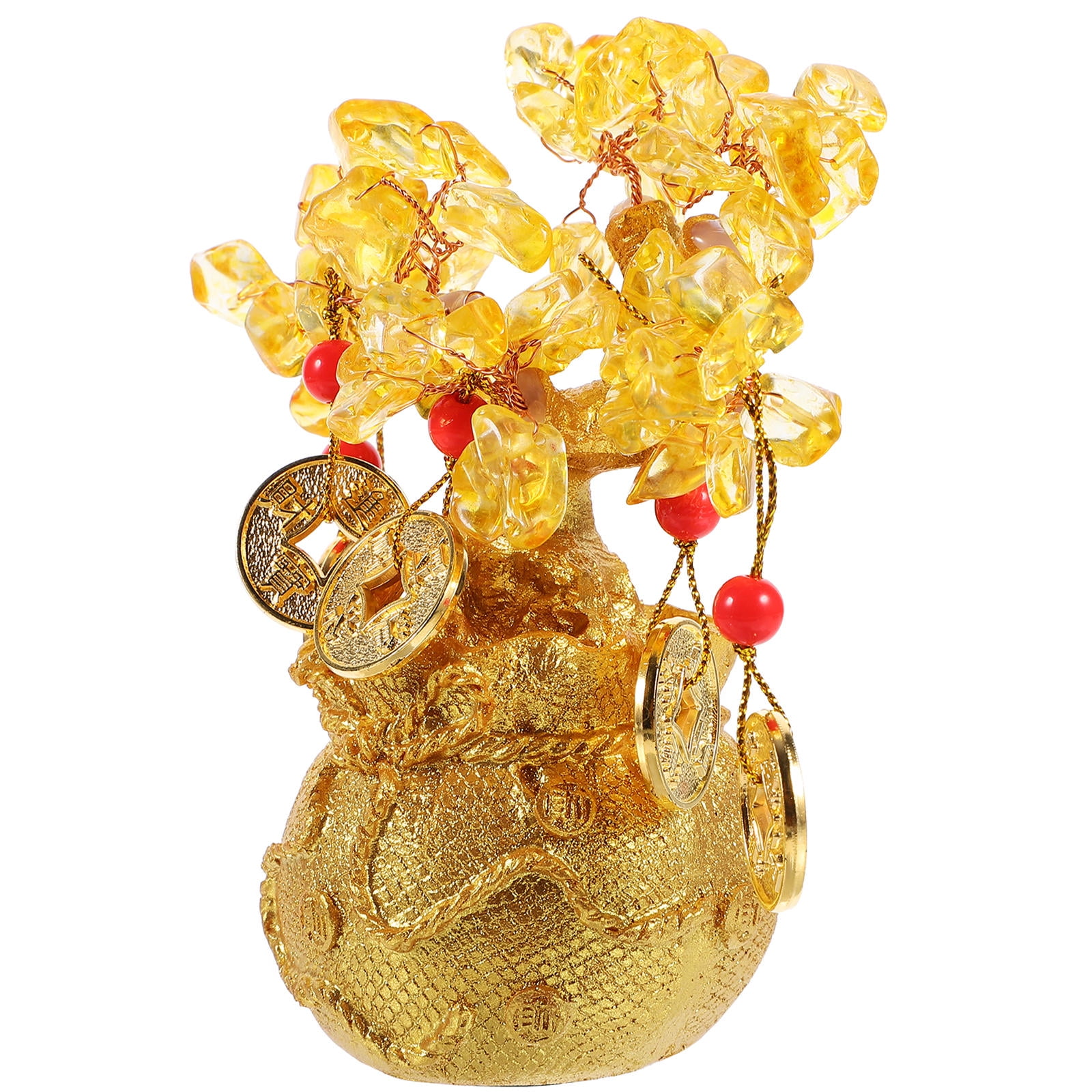 HAMPPLIES 1Set Golden Resin Money Tree for Photography Prop 5.1x3.9x2 ...