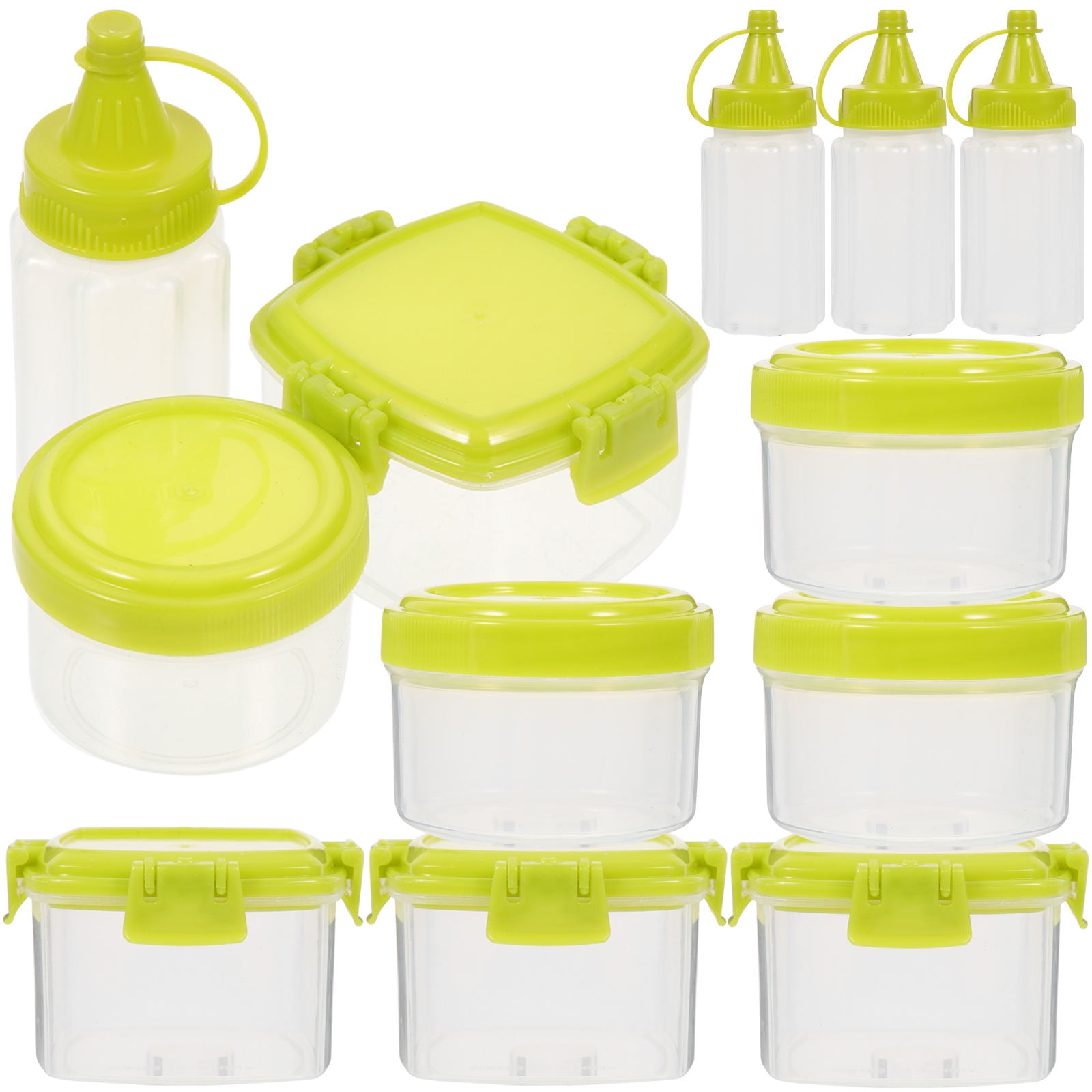 HAMPPLIES 1Set Grain Container Square Green For Outdoor Dining 8X3.2X3 ...