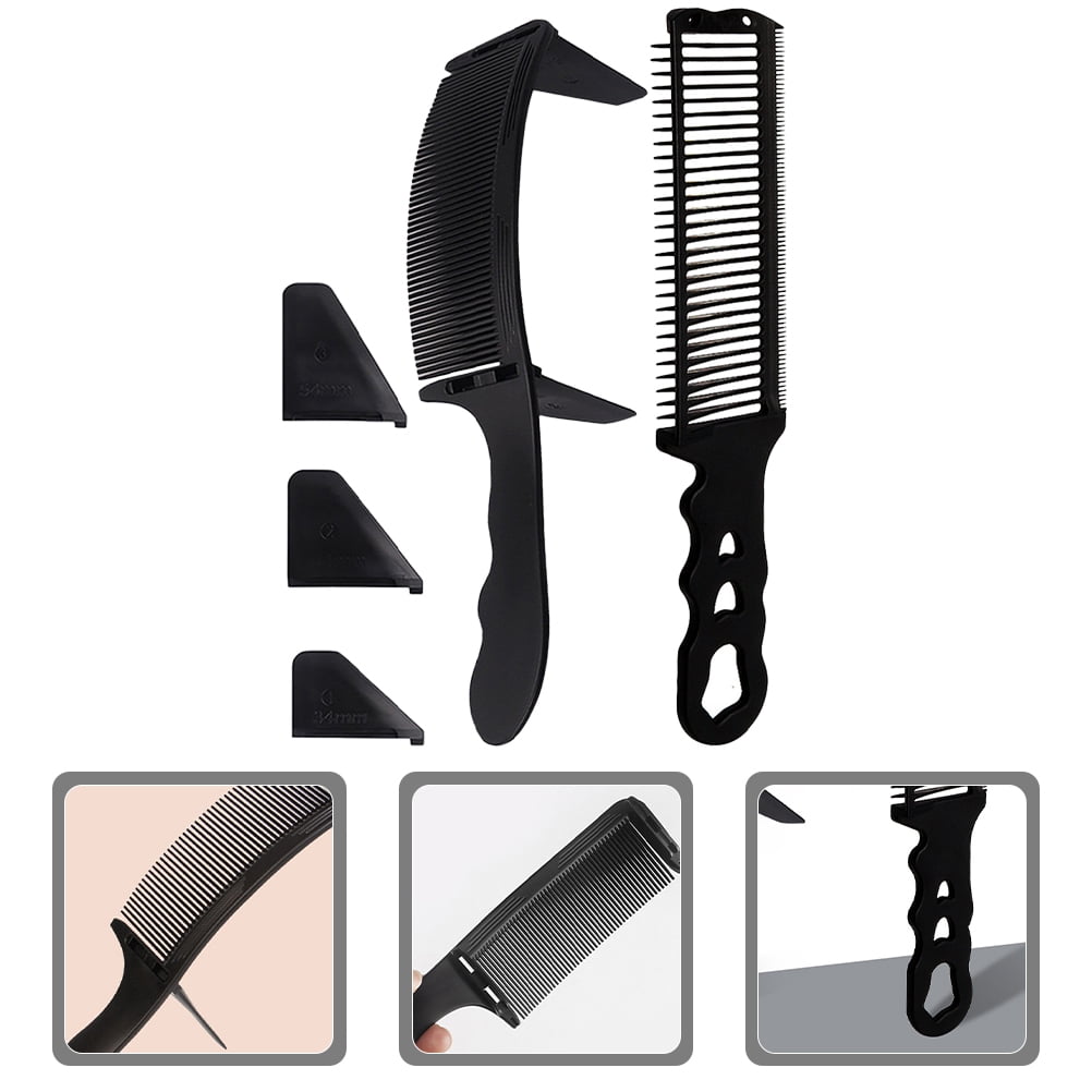 HAMPPLIES 1Set Hair Comb For Men Black Plastic Ergonomic Design For ...