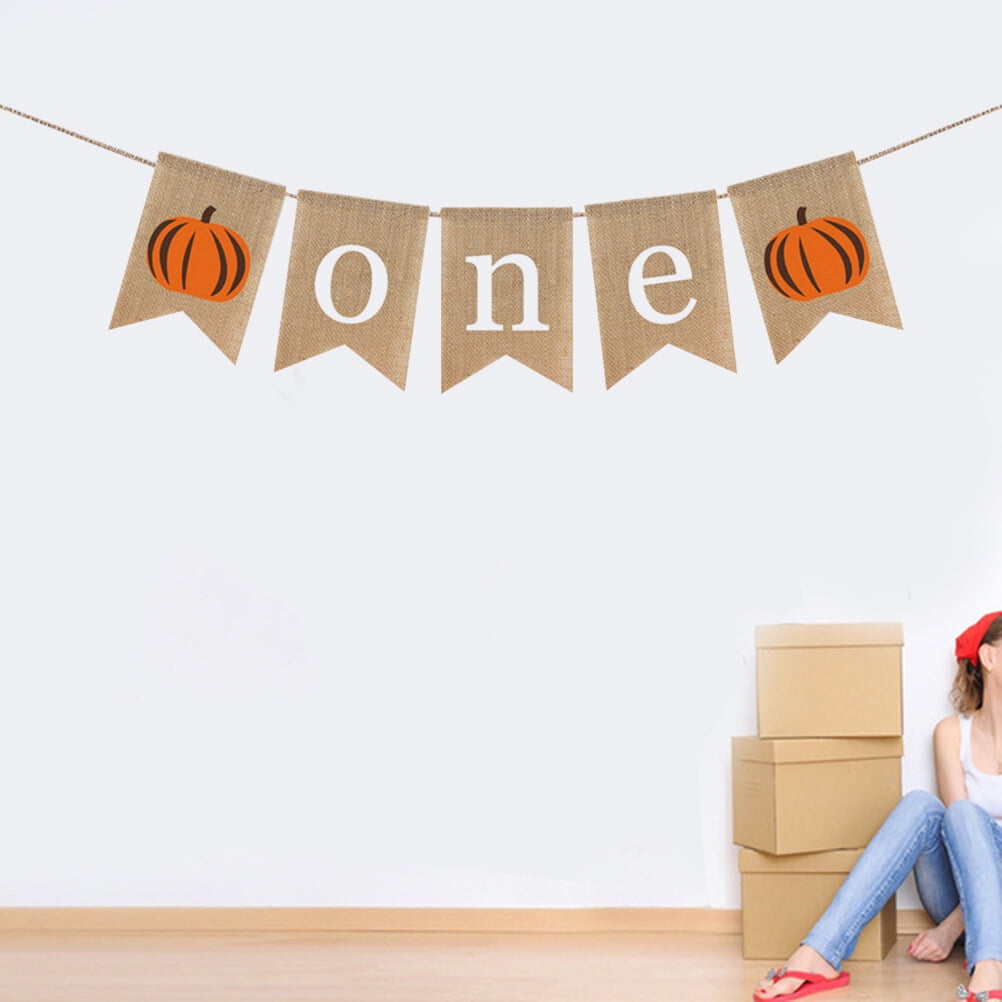 HAMPPLIES 1Set Happy Birthday Banner Theme Burlap Banner Assorted Color ...