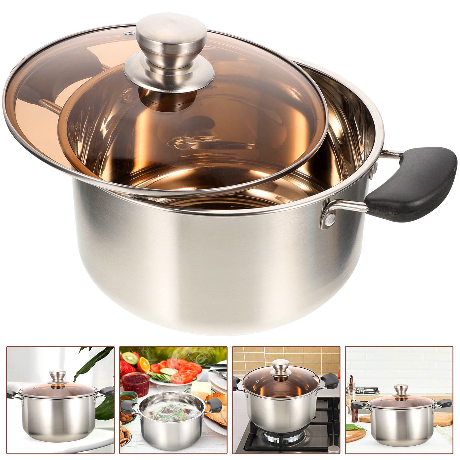 HAMPPLIES 1Set Kitchen Pot for Instant Noodles Cooking and Heat ...