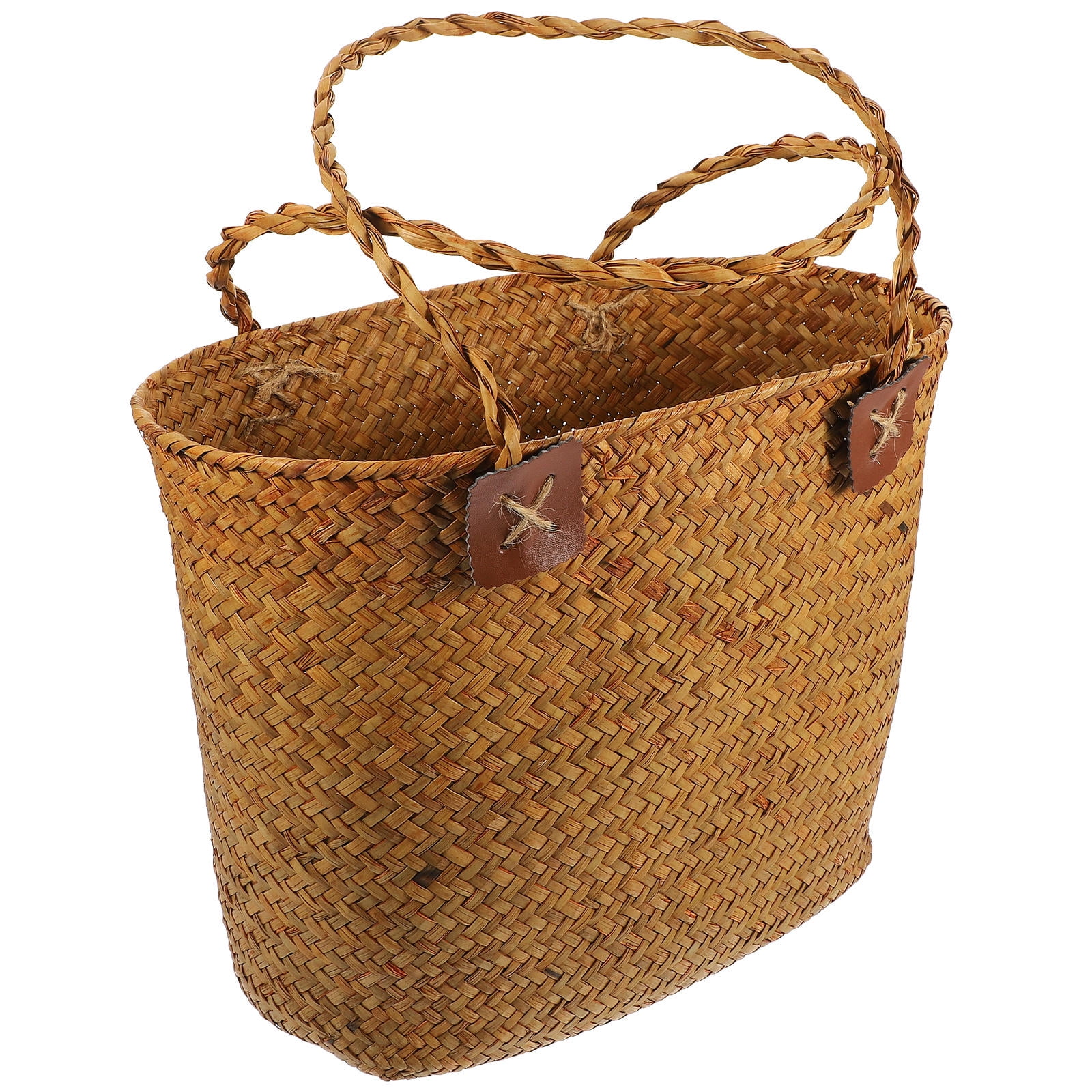 HAMPPLIES Small Picnic Basket Prop Picnic Basket Coffee Straw 1Pack ...