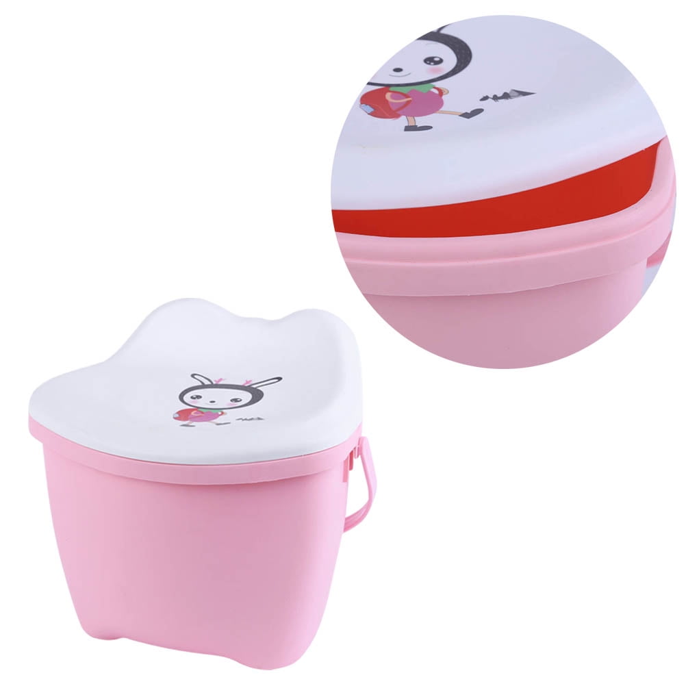 HAMPPLIES 1Set Pink Plastic Storage Stool for Kids Home Organization 11 ...