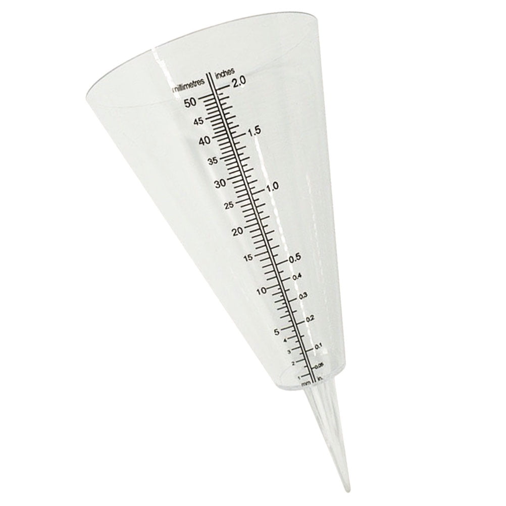 HAMPPLIES 1Set Rain Gauge Precise Transparent Plastic Cone Design for ...