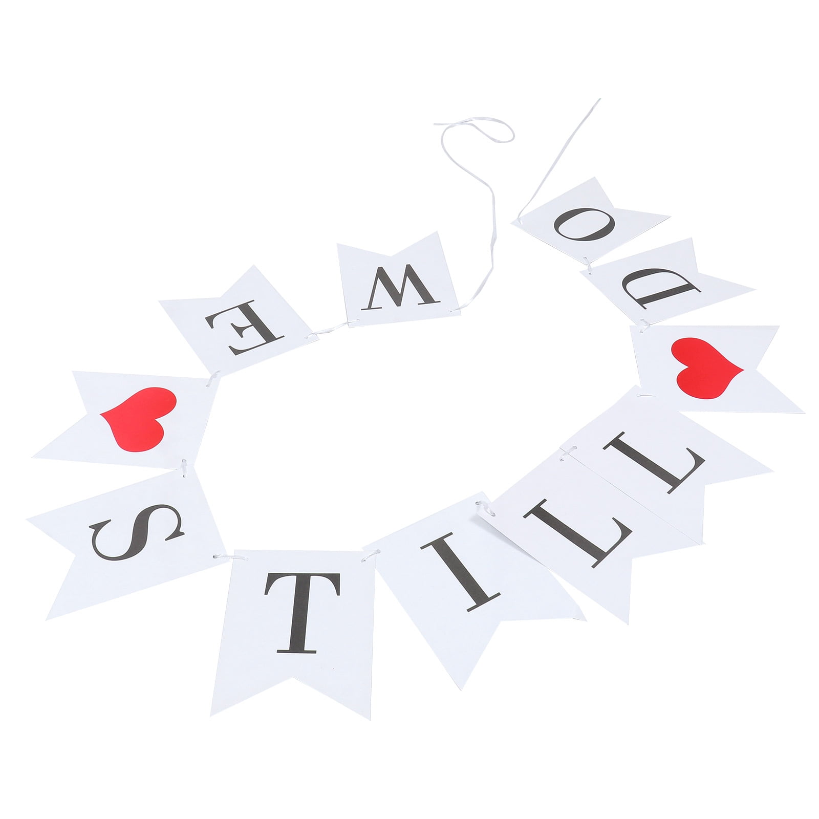 HAMPPLIES 1Set Wedding Party Banners Swallowtail Flags Multi-colored ...