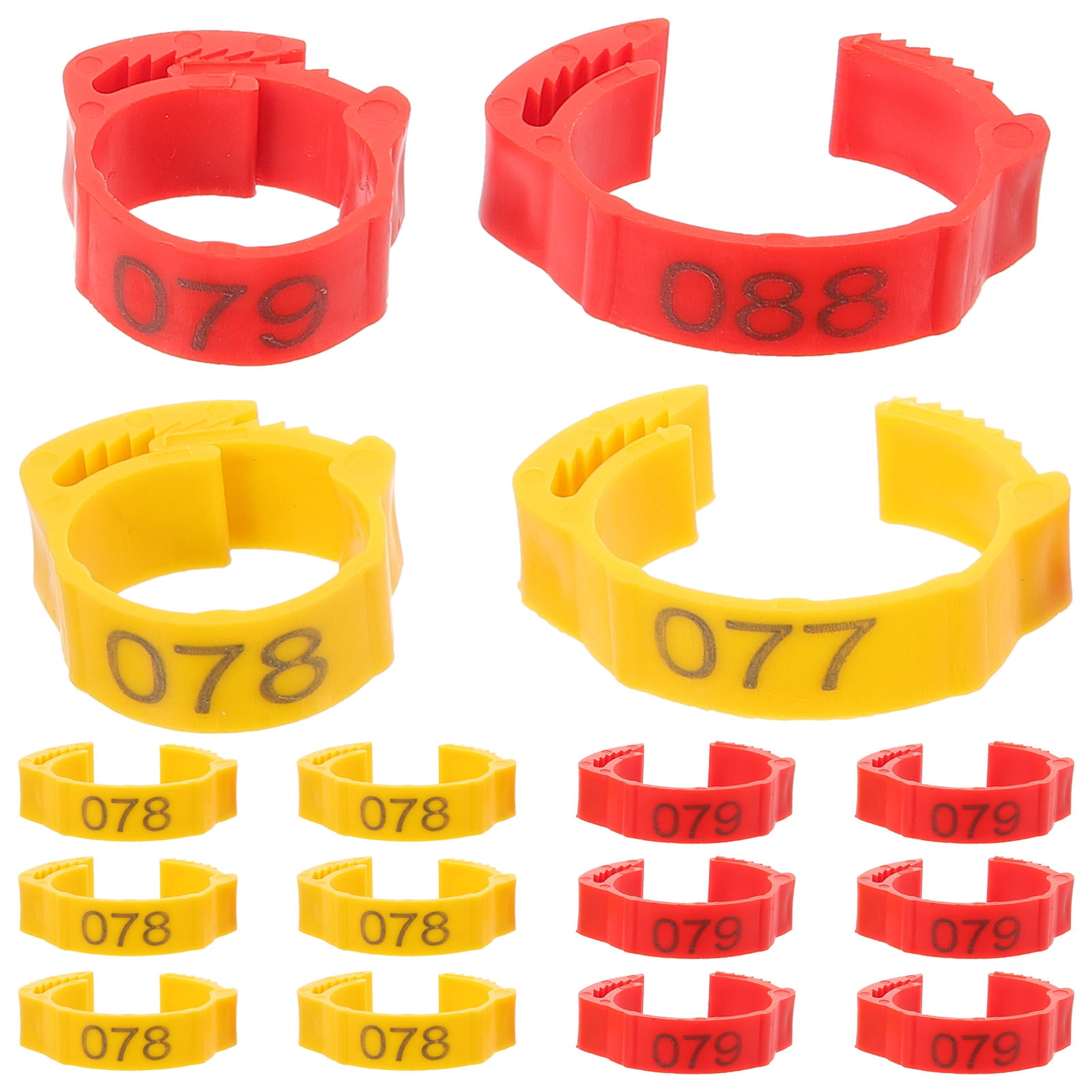 HAMPPLIES 200Pcs Reusable Plastic Poultry Feet Rings for Farming ...