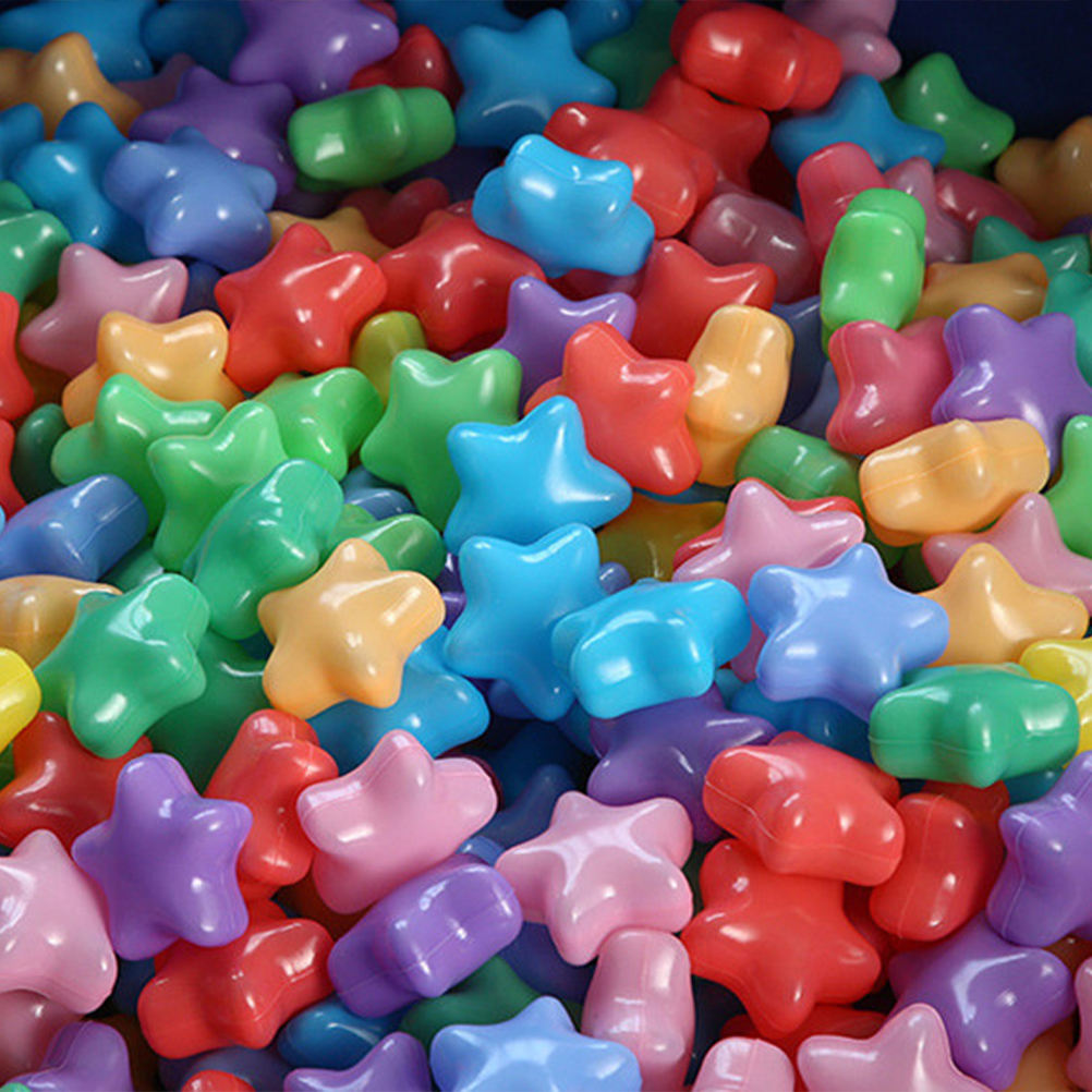 HAMPPLIES Children Pool Ocean Balls Star Shaped 200Pcs 2.4X2.4X1.3In Pe ...