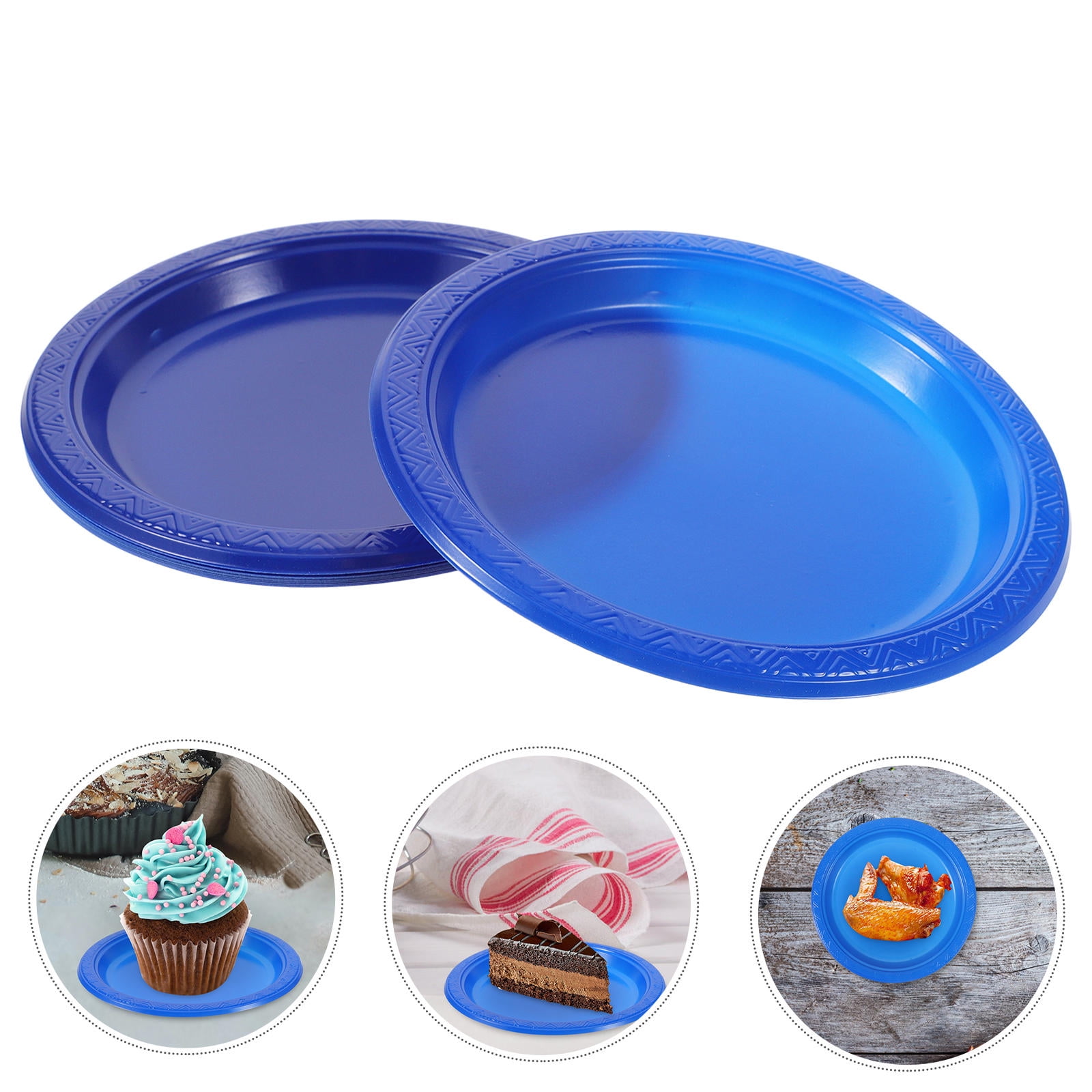 HAMPPLIES 20Pcs Camping Party Plates Food Trays For Large Gatherings ...