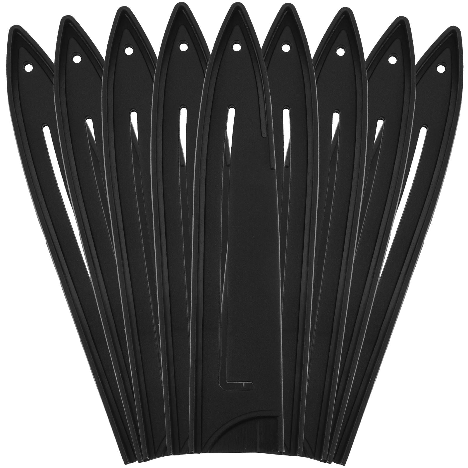 HAMPPLIES 20Pcs Chef Knives Sheaths Black Plastic Rectangular Universal ...