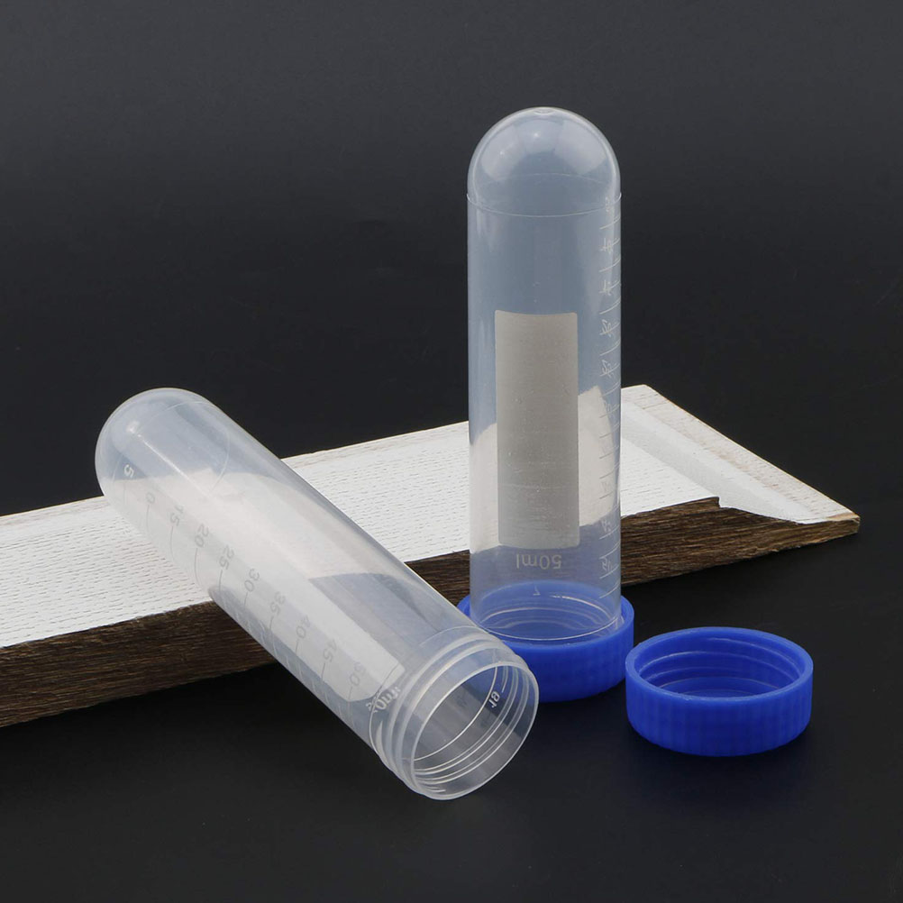 HAMPPLIES 20Pcs Cylindrical Test Tubes for Researchers and Students in ...
