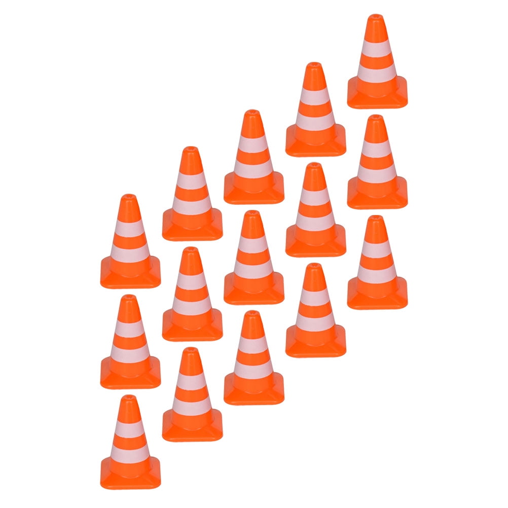 HAMPPLIES 21Pcs Small Cones for Classroom 3.5X2.5X2.5Inch Orange ABS ...