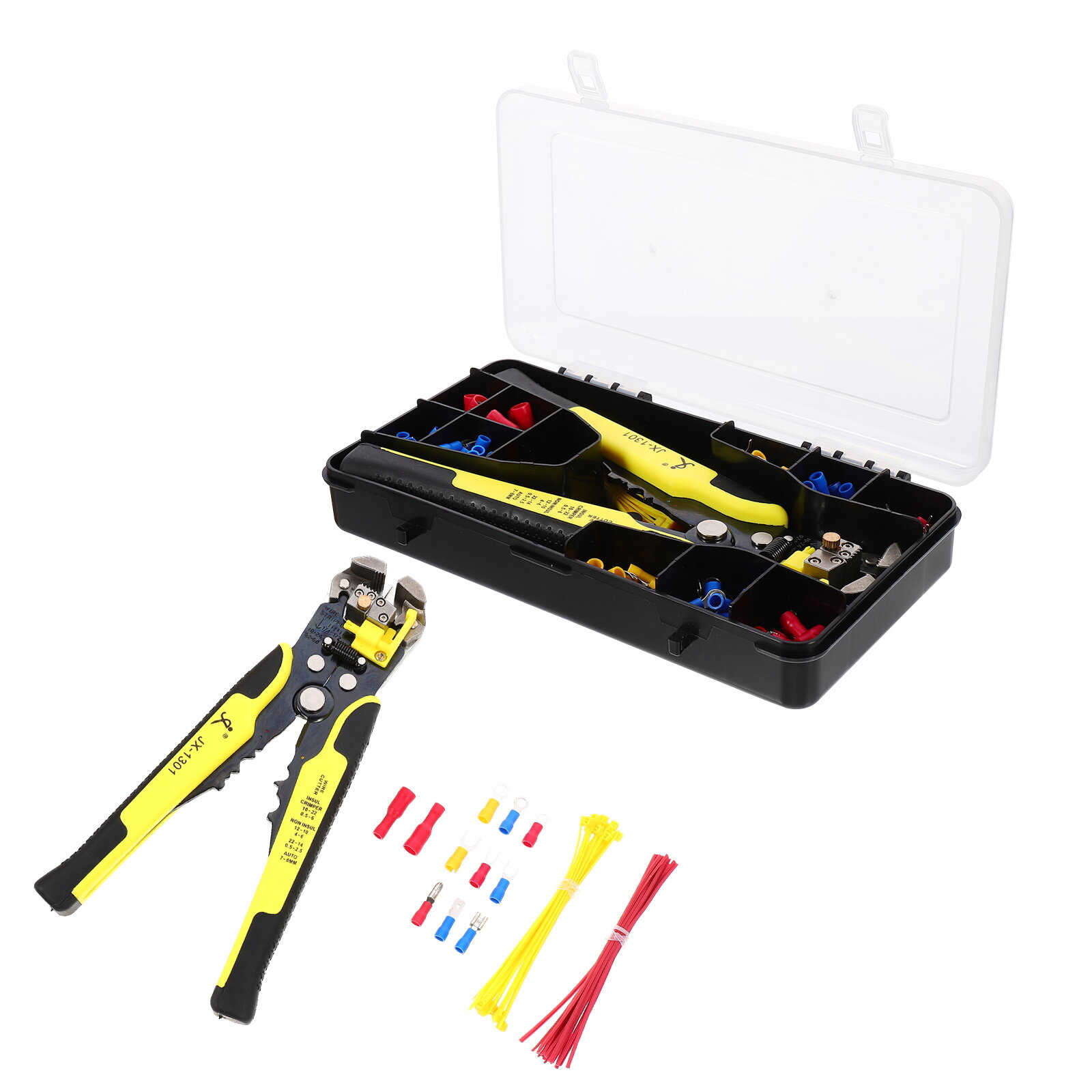HAMPPLIES 271Pcs Cable Crimping Tool Set for Construction and ...
