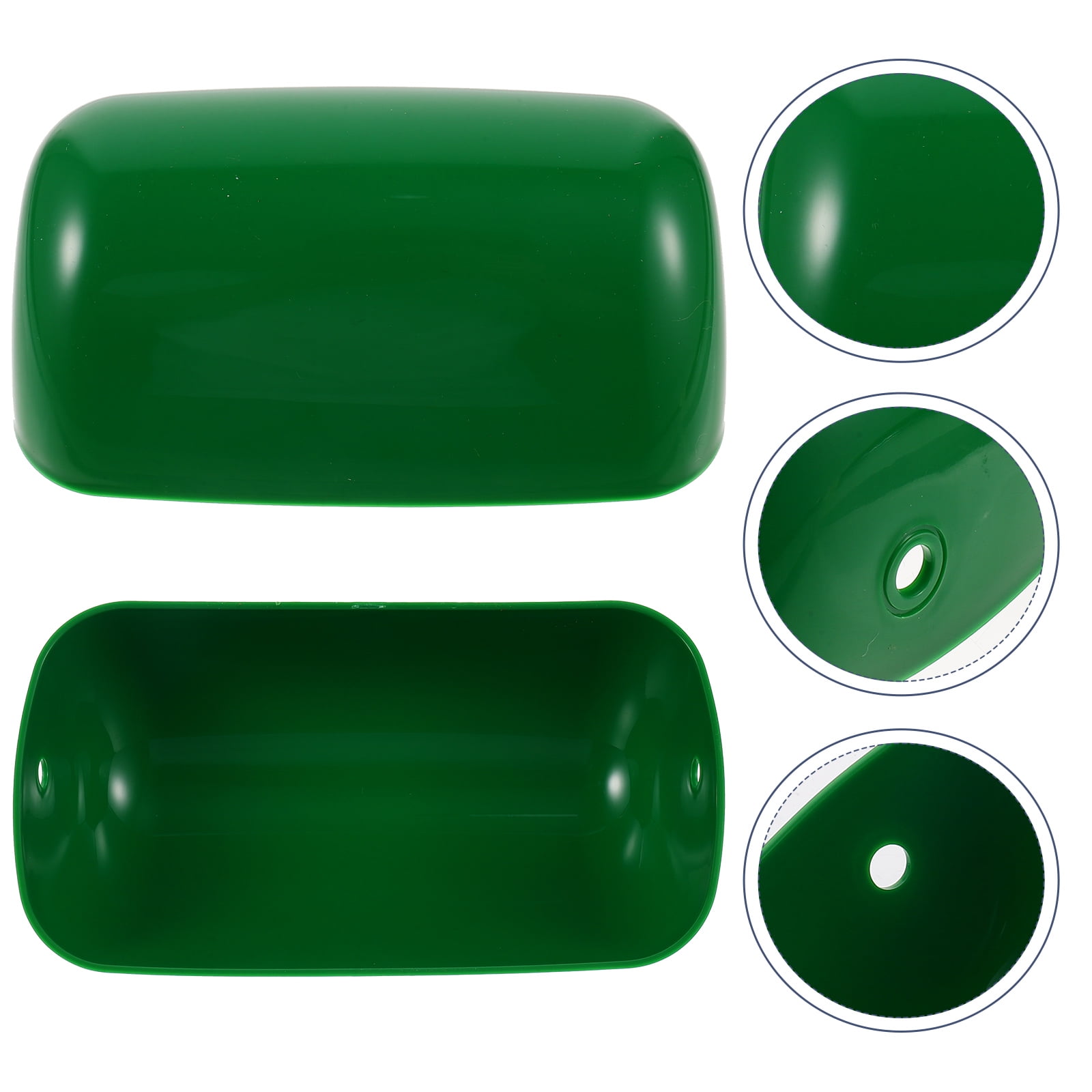 HAMPPLIES 2Pack Light Shades For Lamps Dark Green Color Heat PP Prevent ...