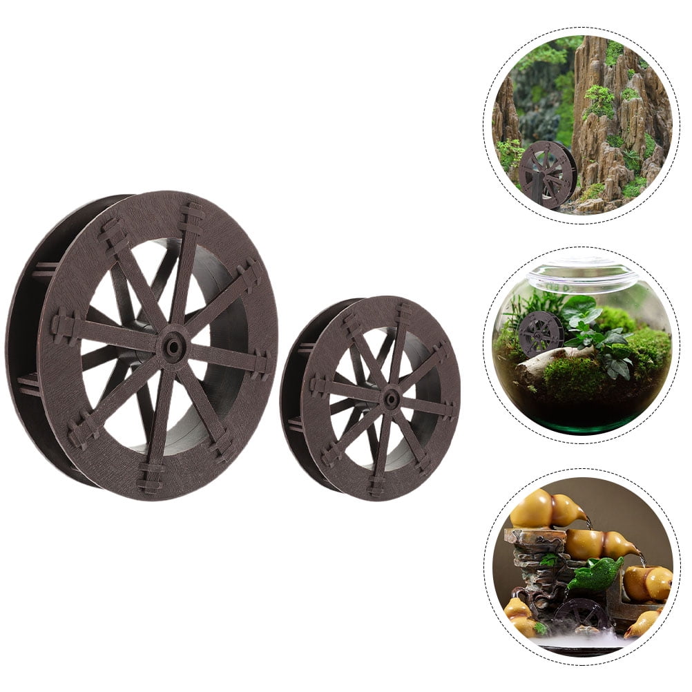 HAMPPLIES 2Pack Traditional Feng Shui Water Fountain Wheel for ...