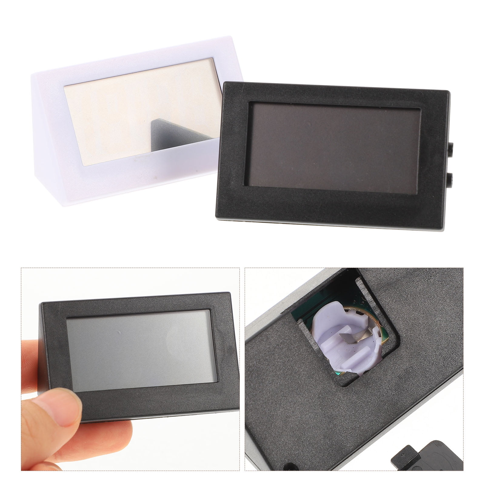 HAMPPLIES 2Pcs Small Led Electronic Clocks For Car Dashboard With Date ...