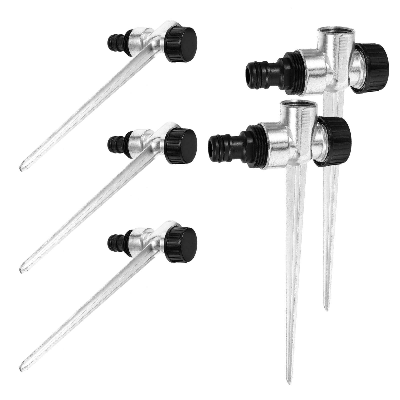 HAMPPLIES 2Pcs Sprinkler Stake Base Zinc Alloy 360-Degree Rotation ...