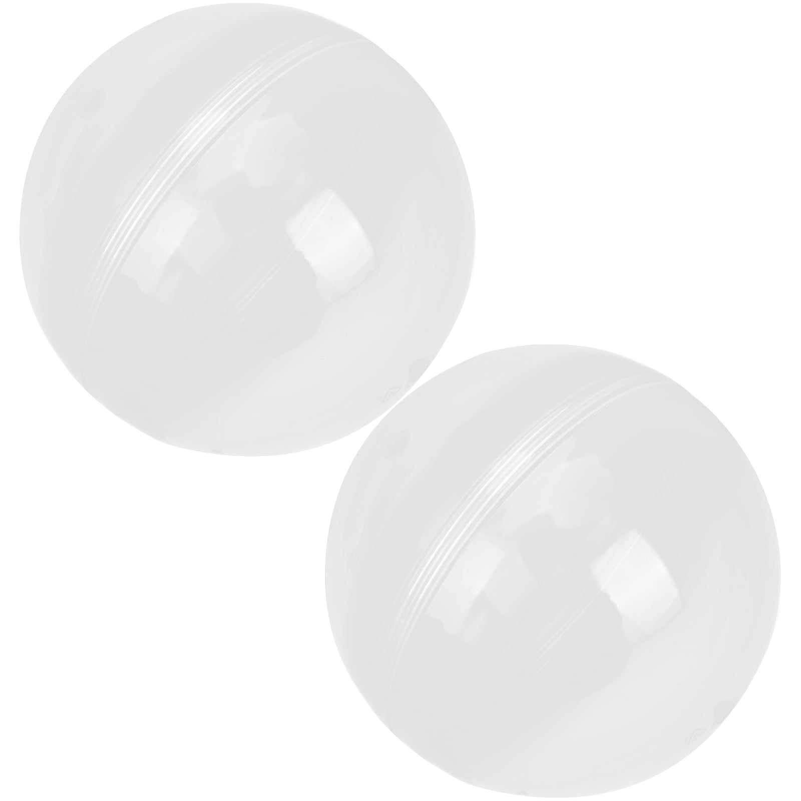 HAMPPLIES 2Pcs Transparent Round Plastic for Easter Egg Shaped Fillable ...