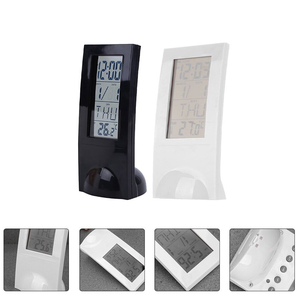 HAMPPLIES 2Set Backlit Digital Clocks Digital Alarm Clocks With Date ...