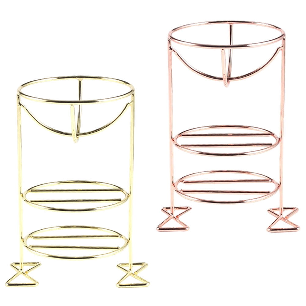 HAMPPLIES 2Set Face Sponge Holder Metal Multi Layered Design For Bathroom Storage And Drying ...