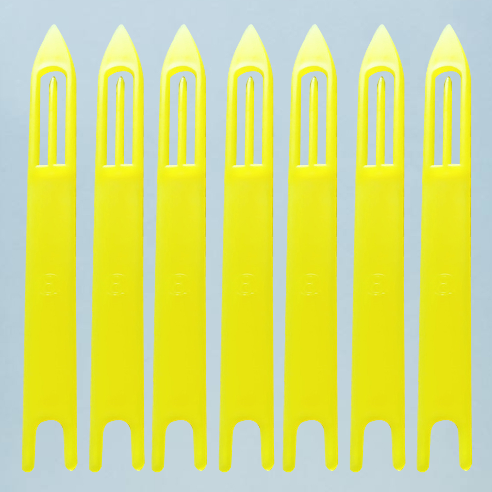 HAMPPLIES 30Set Netting Shuttle for Fishing Net Repair Yellow Plastic ...