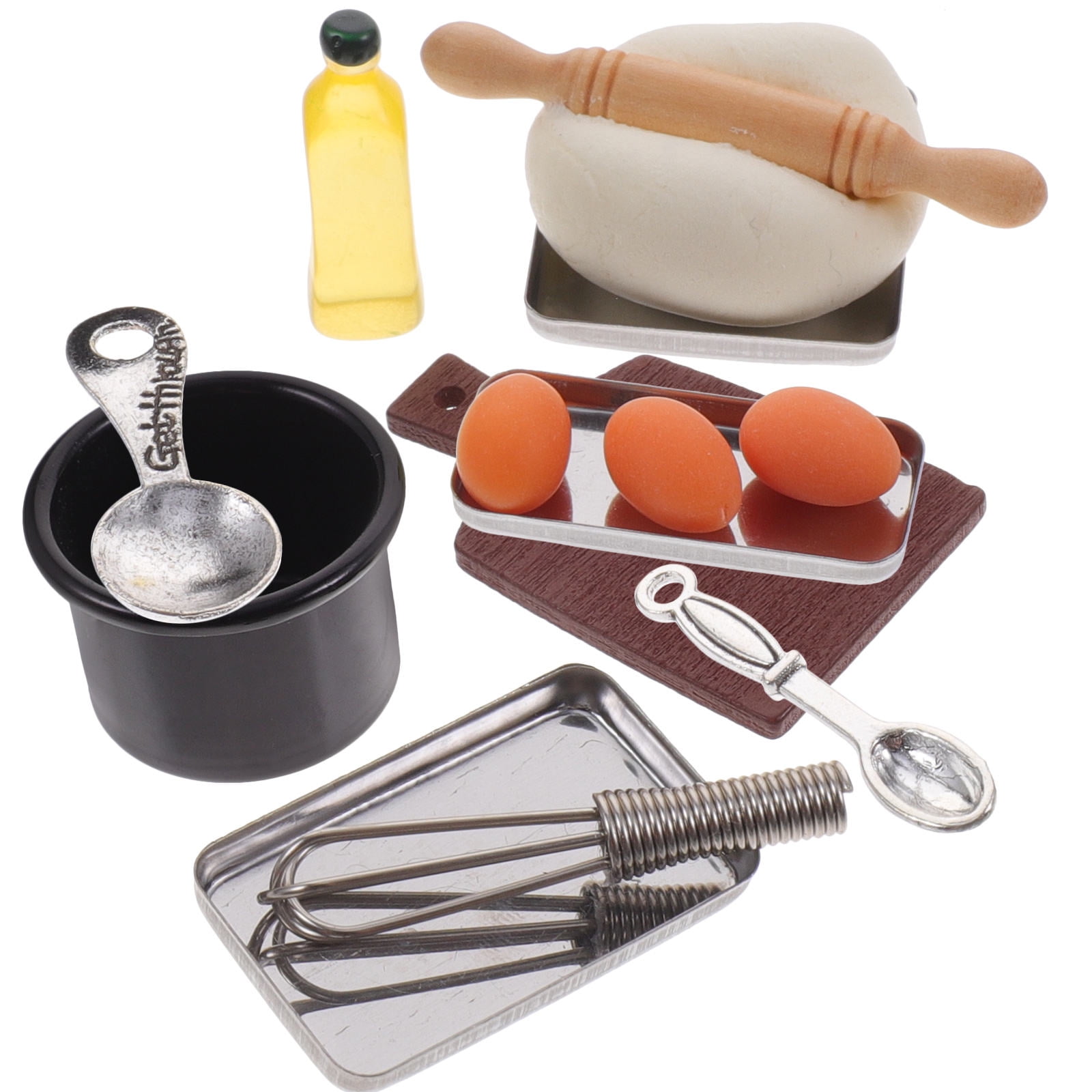 HAMPPLIES 36Pack Miniature Kitchen Accessories Set For Mini House ...
