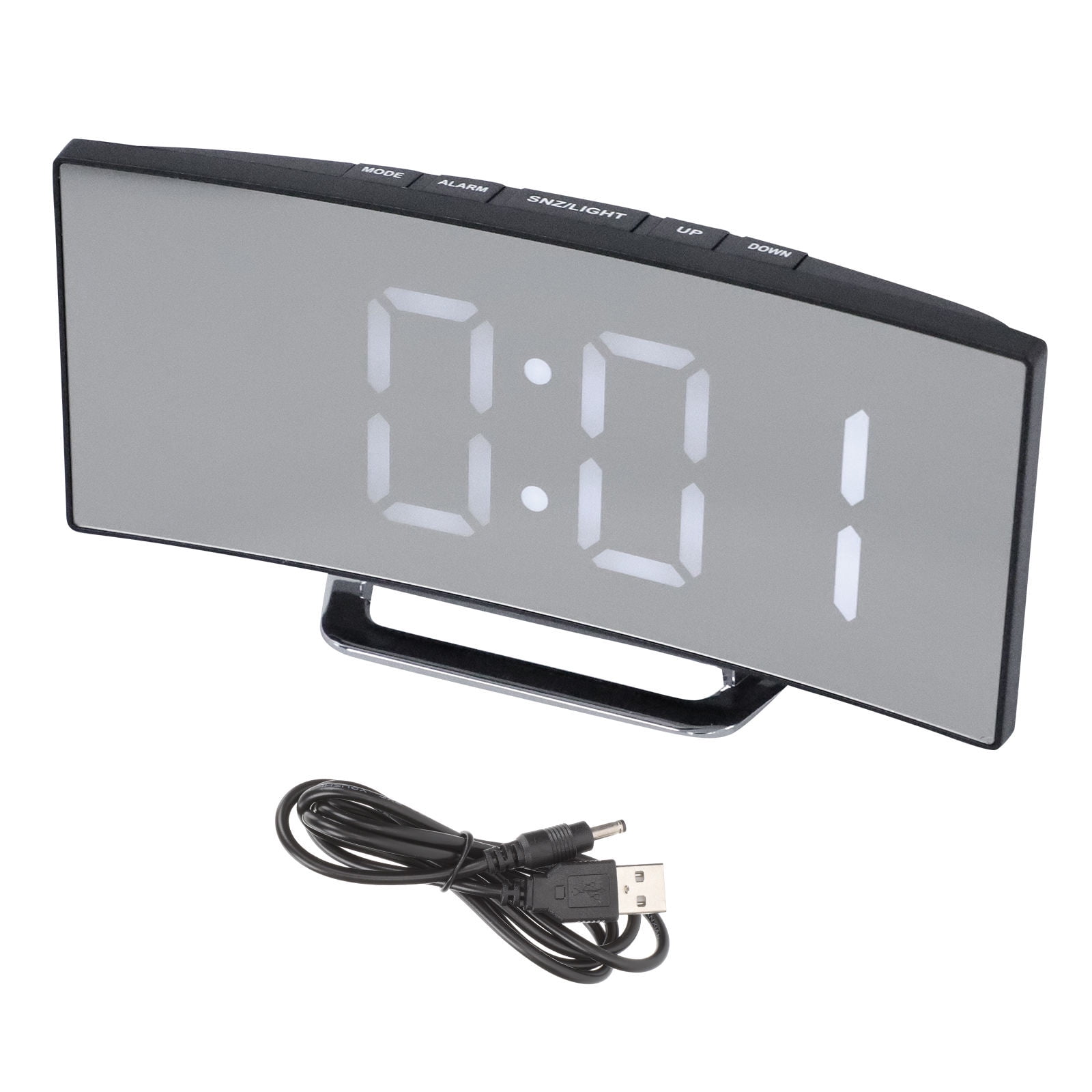 HAMPPLIES 3Pack Led Digital Clock With Quiet Alarm And Usb Power Supply ...