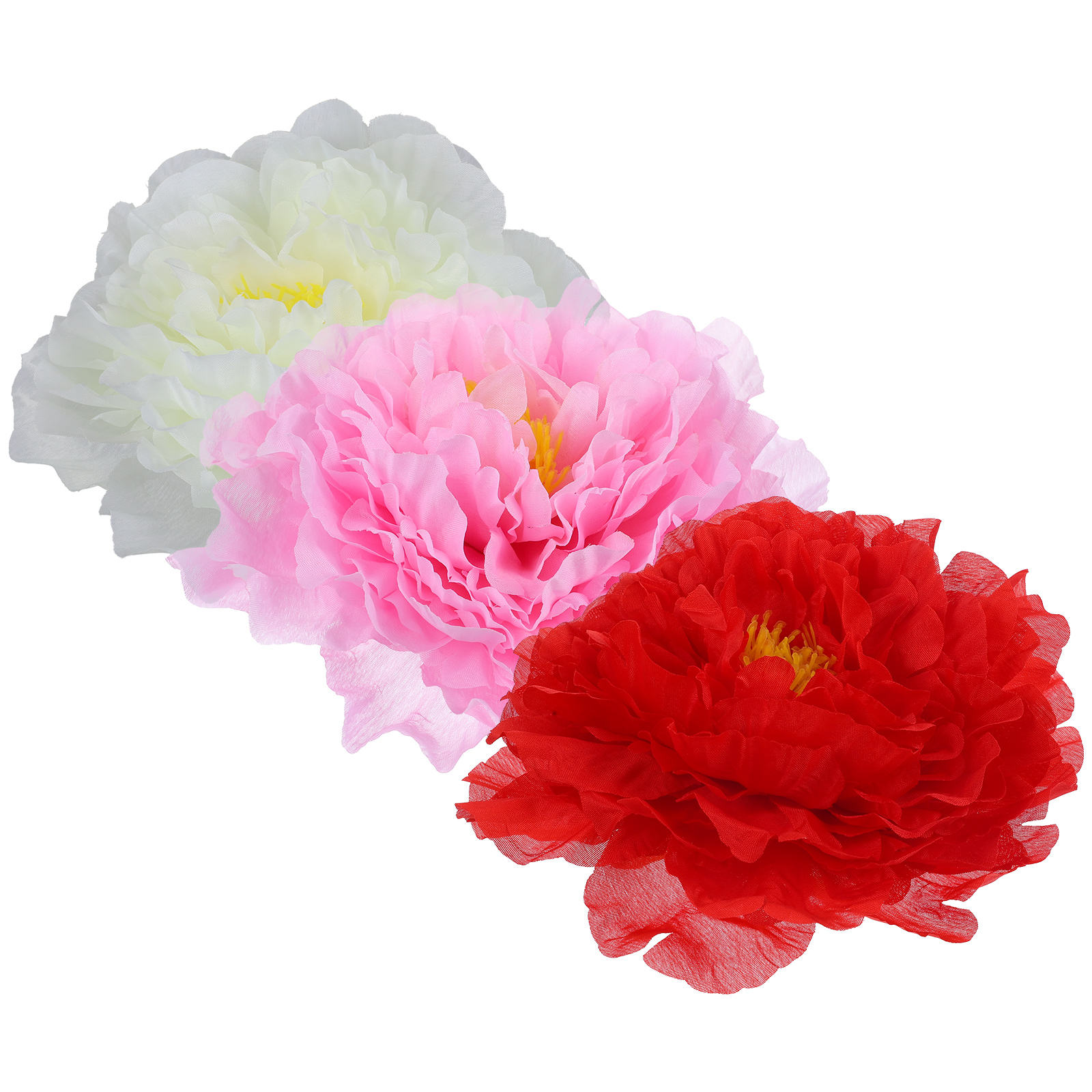 HAMPPLIES 3Pcs Artificial Silk Peony Flower Wall Panel For Wedding And ...