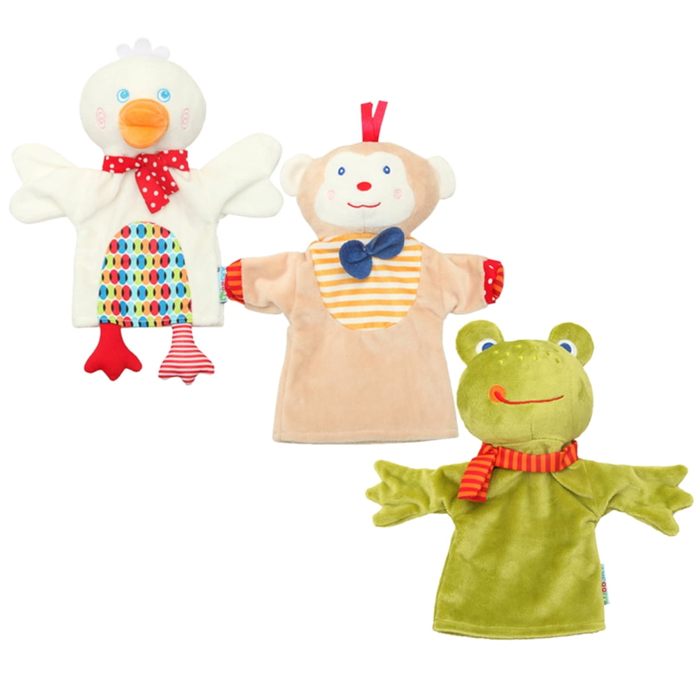 HAMPPLIES 3Pcs Cartoon Hand Puppet Toys for Children Creativity Promotion Oral Communication ...