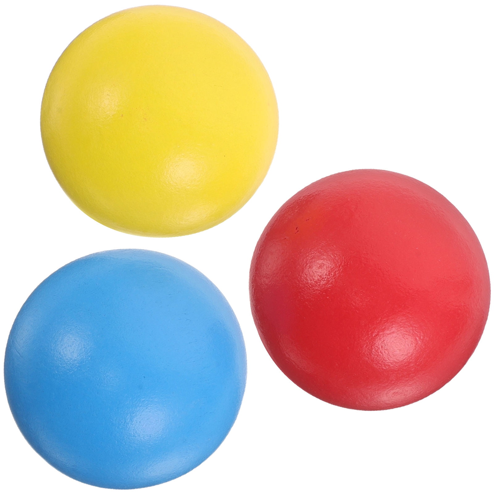 HAMPPLIES 3Pcs Croquet Balls for Home and in Red Blue Yellow 1.4in ...