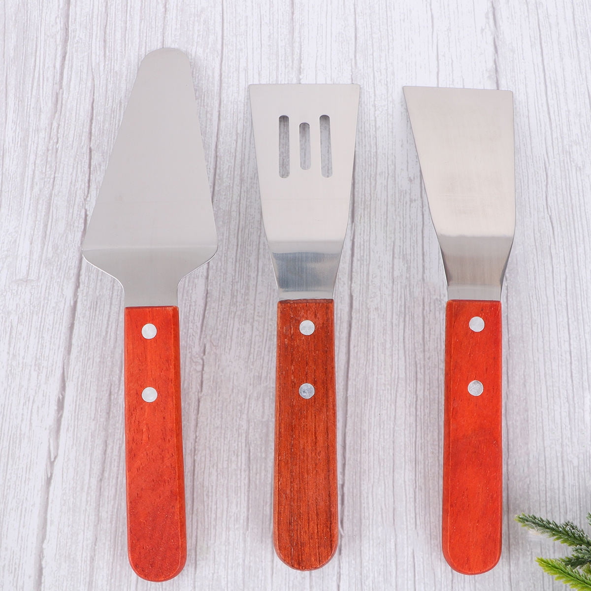 HAMPPLIES 3Pcs Pie Server Spatula Stainless Steel Triangle for Flipping ...