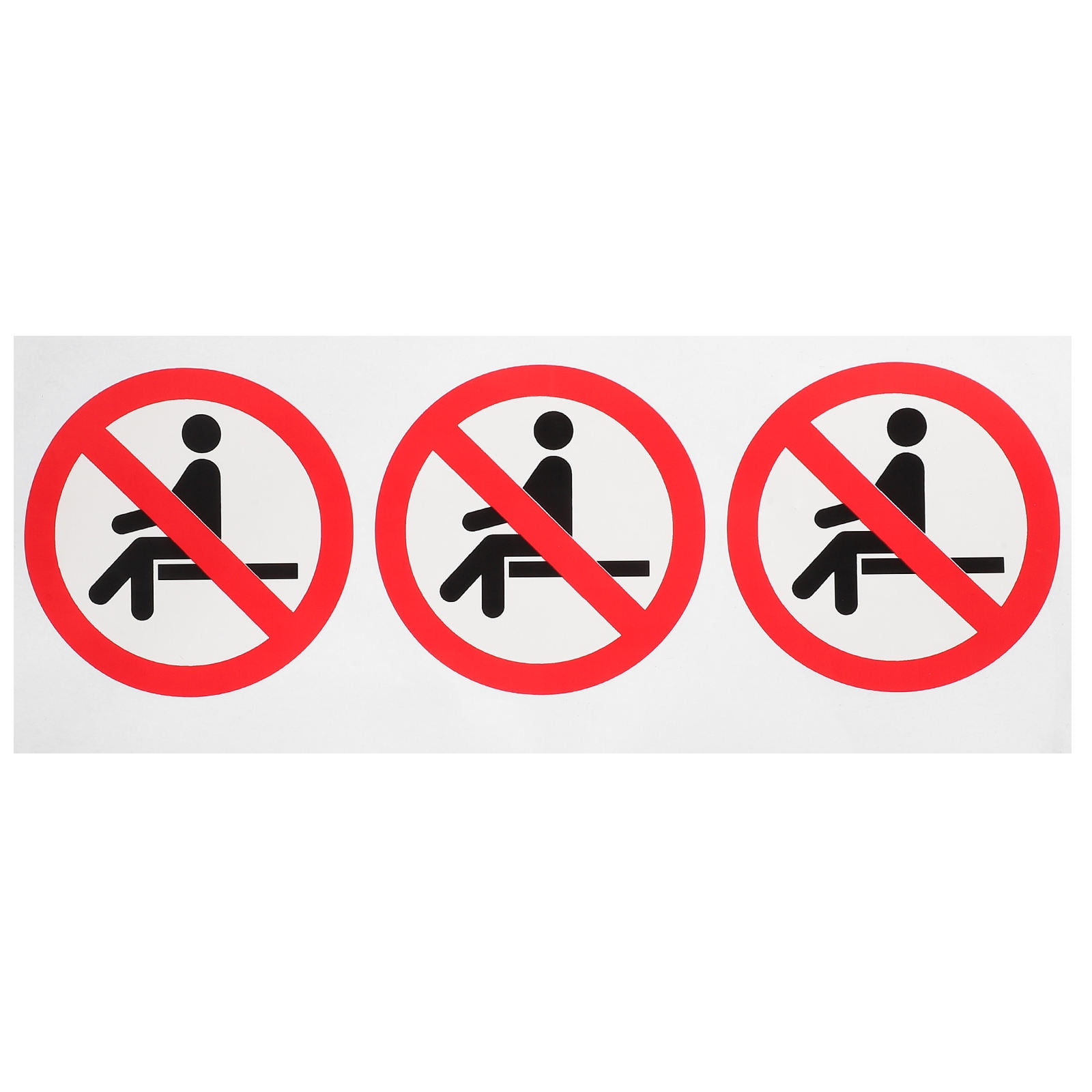 HAMPPLIES 3Pcs Red Square Safety Signs for Workplace with Here Decals ...