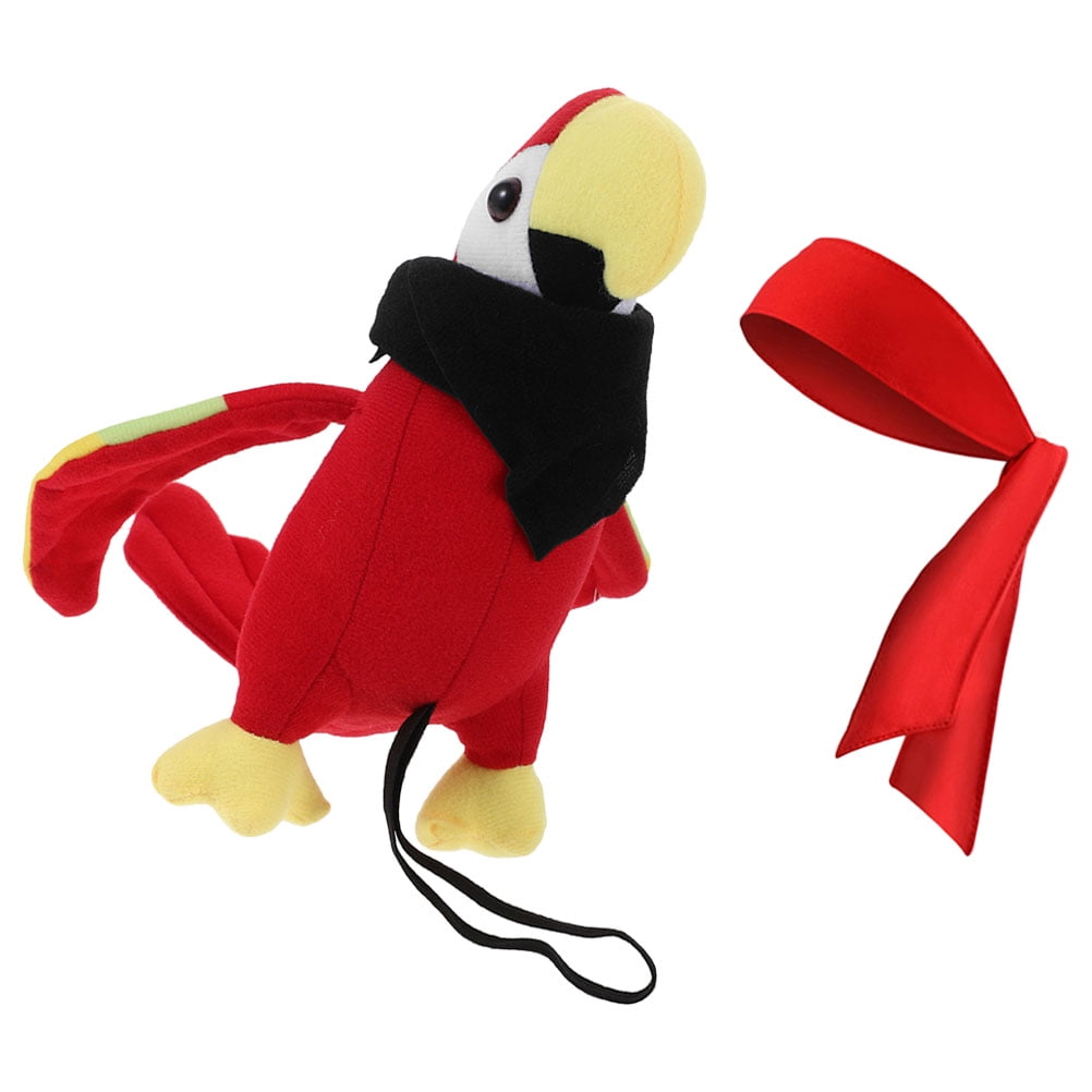 HAMPPLIES 3Pcs Stuffed Parrot On Shoulder Pirate Theme Cosplay Style ...