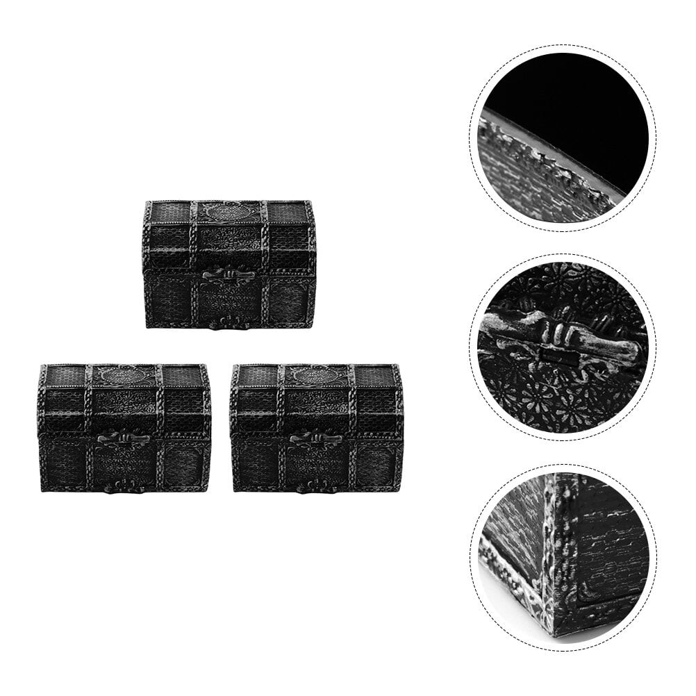 HAMPPLIES 3Pcs Treasure Chest Toys Chest Shape for Children Parties ...