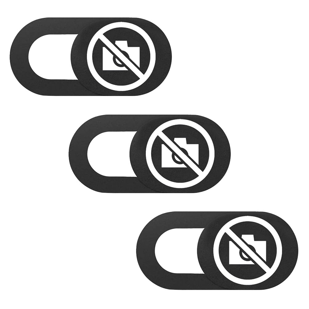 HAMPPLIES 3Pcs Webcam Cover Slide for Laptop Privacy Needs ABS Black 1 ...