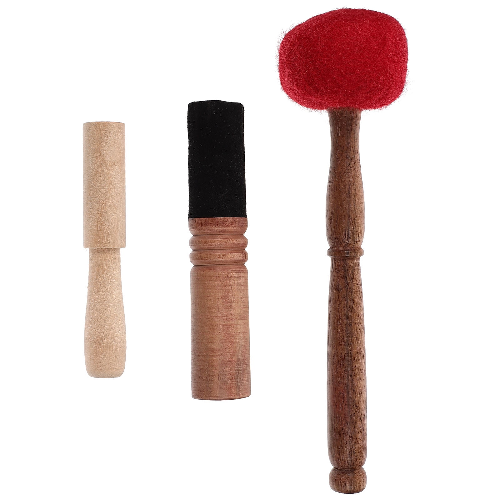 HAMPPLIES 3Pcs Wool Felt Gong Rod for Nepalese Singing Bowl and Sound ...