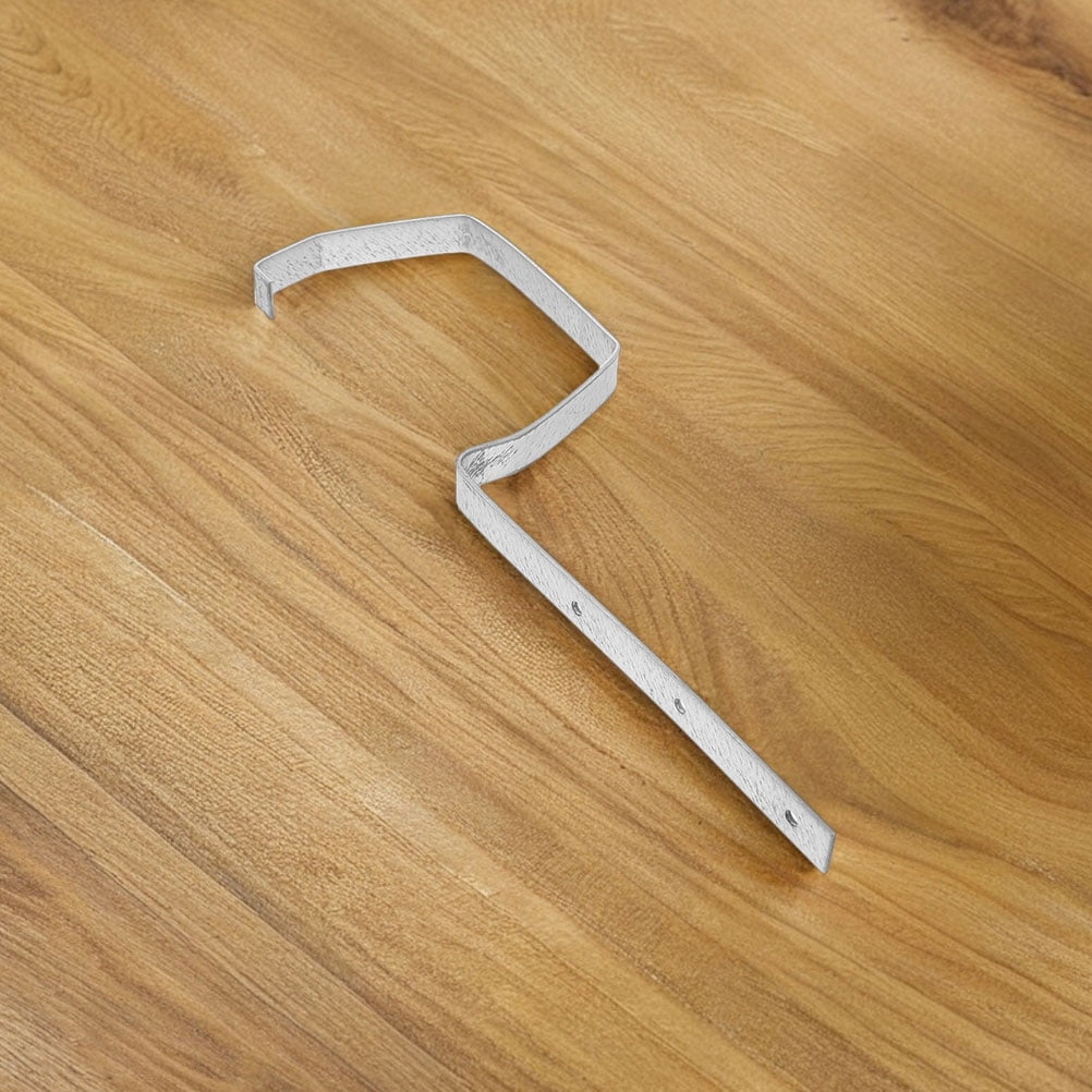 HAMPPLIES 3pcs Rain Gutter Rack Metal Silver Functional Design For ...