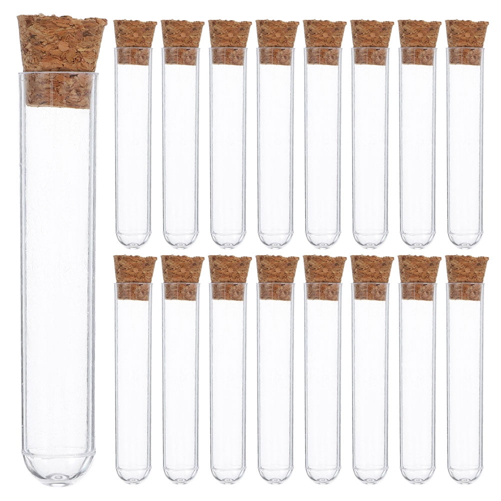 HAMPPLIES 40Pcs Cylindrical Test Tubes for Laboratory Use and Craft ...