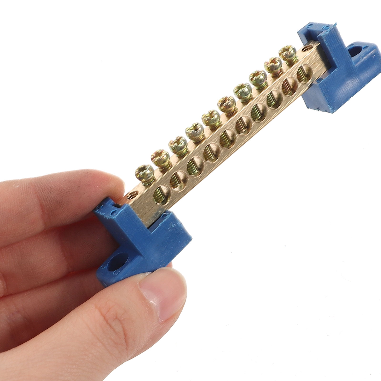 HAMPPLIES 4Pcs Galvanized Screw Distribution Terminal Bus Bar For ...