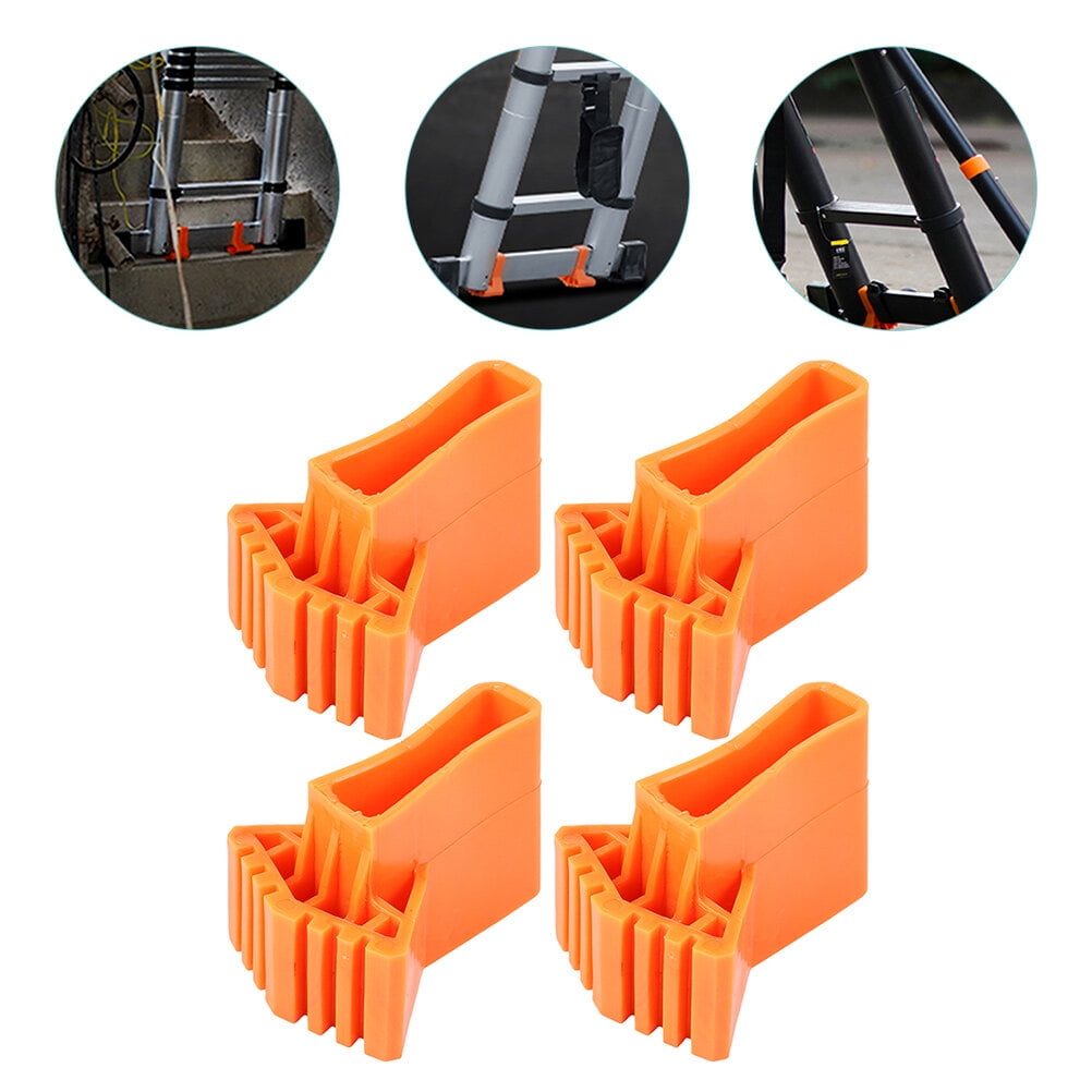HAMPPLIES 4Pcs Ladder Stabilizer Feet in Orange for Anti Slip and Floor ...