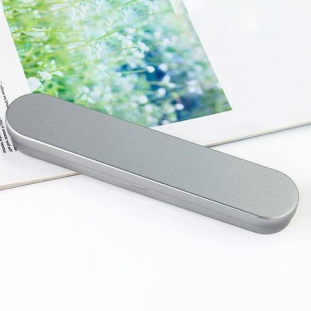 HAMPPLIES 4Pcs Metal Rectangular Box Tinplate Storage Container Silver ...