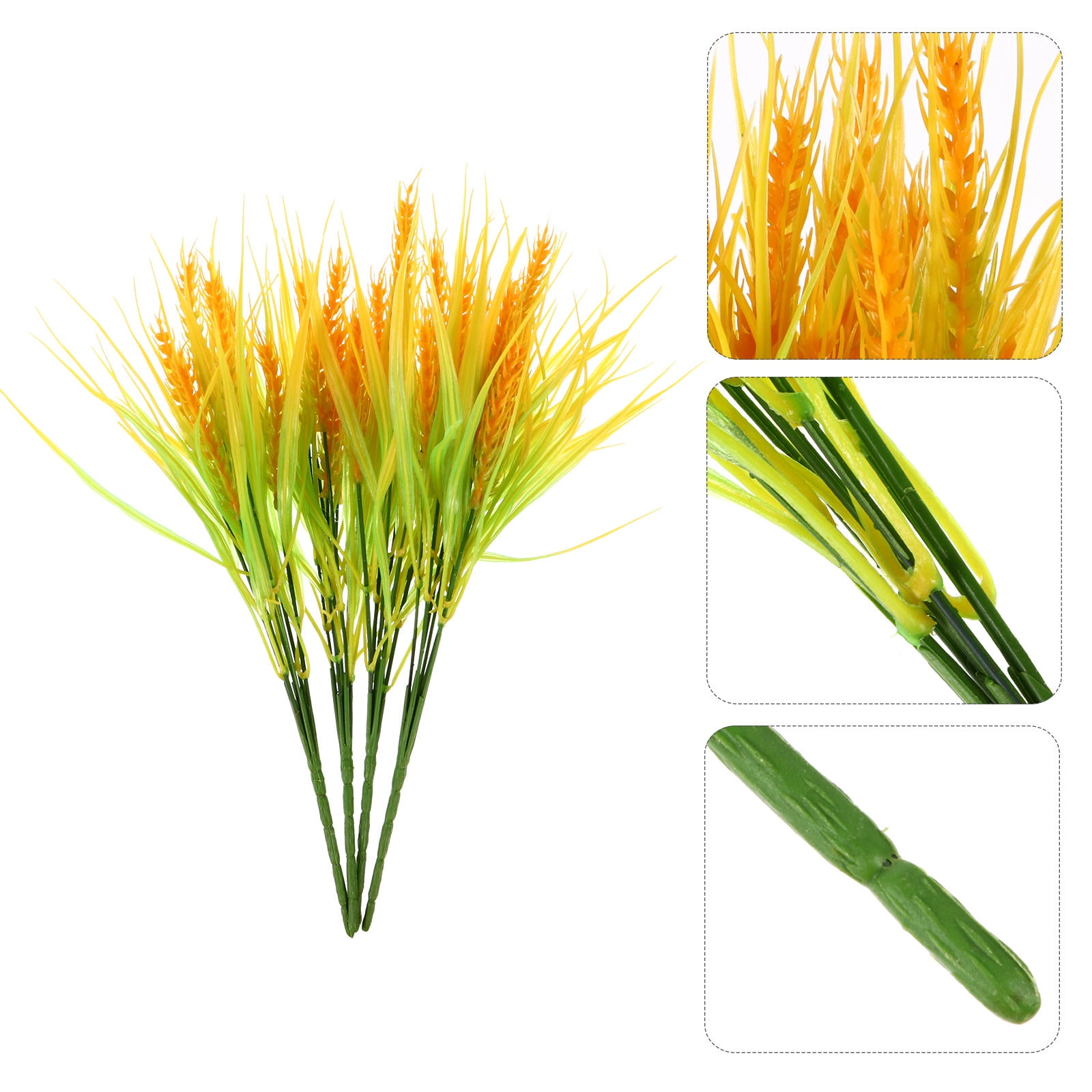 HAMPPLIES 4Pcs Wheat Grass Decor Assorted Color for Living Room ...