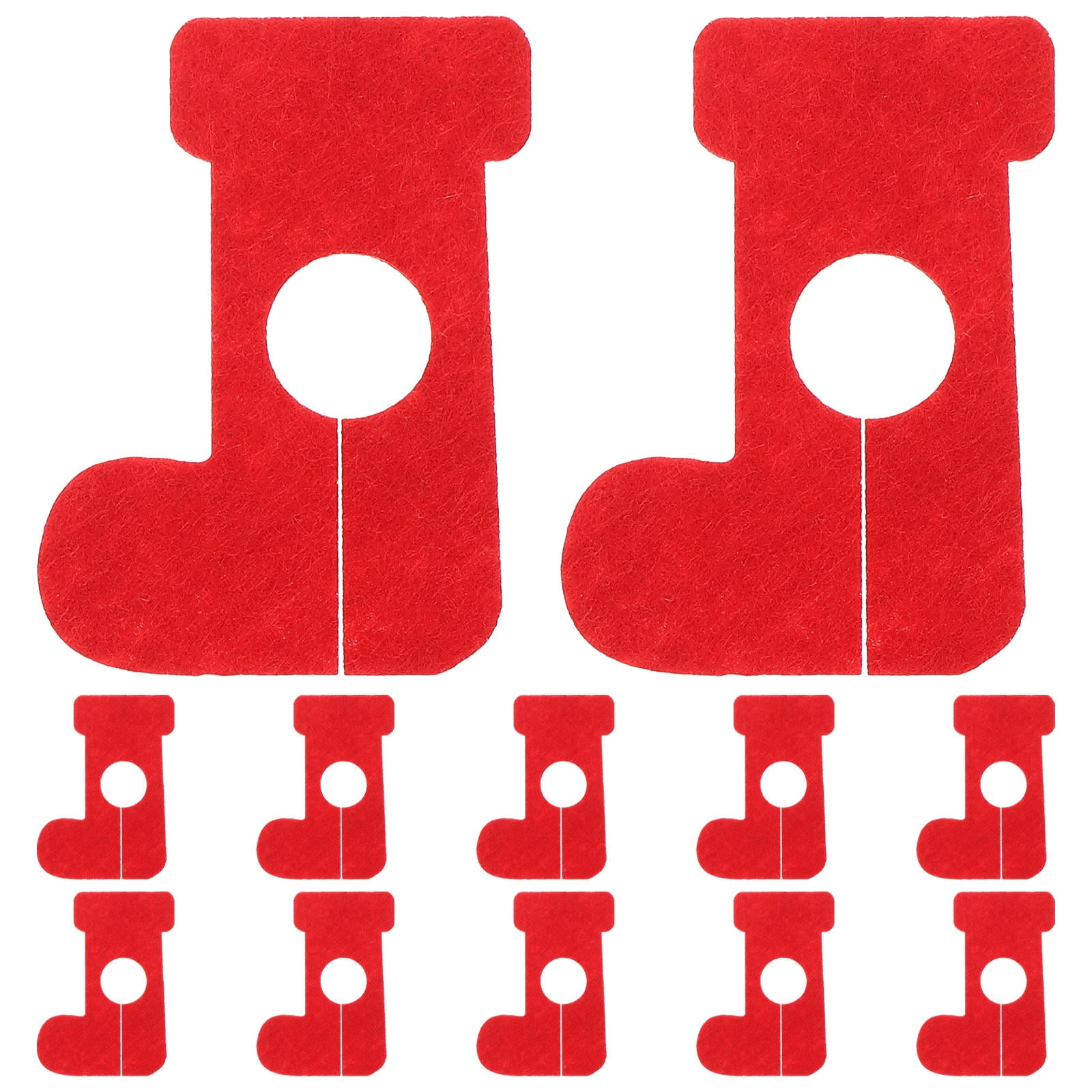 HAMPPLIES 4Set Felt Glass Markers Red Color for Wine Glasses in Bars ...