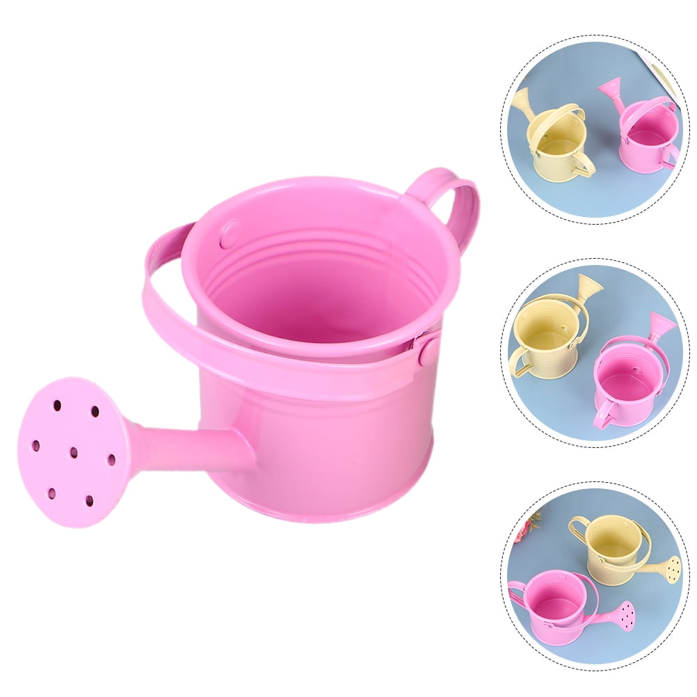 HAMPPLIES 4pcs Iron Garden Can In Pink Color For Family Gardening ...